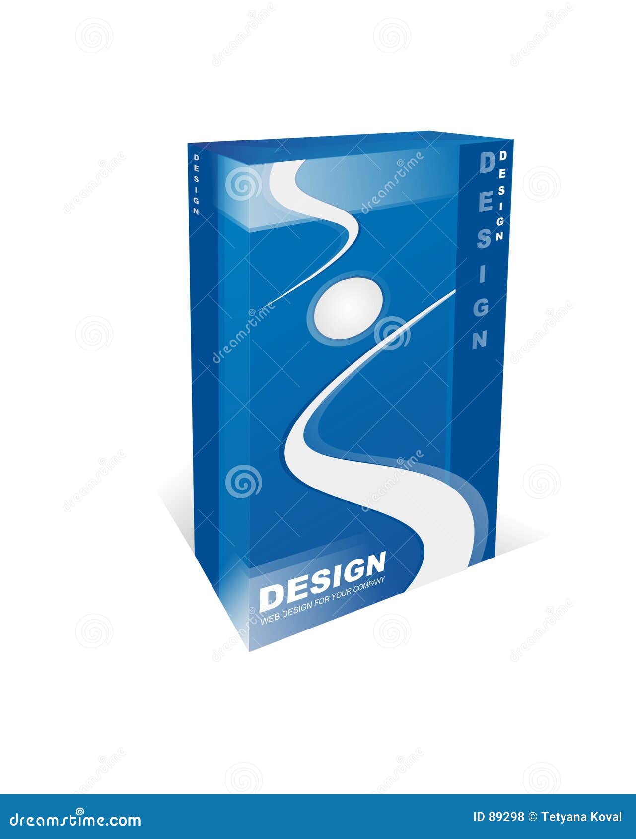 Design box stock vector. Illustration of blue, white, design - 89298