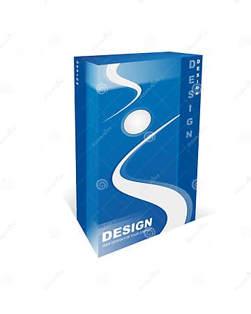 Design box stock vector. Illustration of blue, white, design - 89298