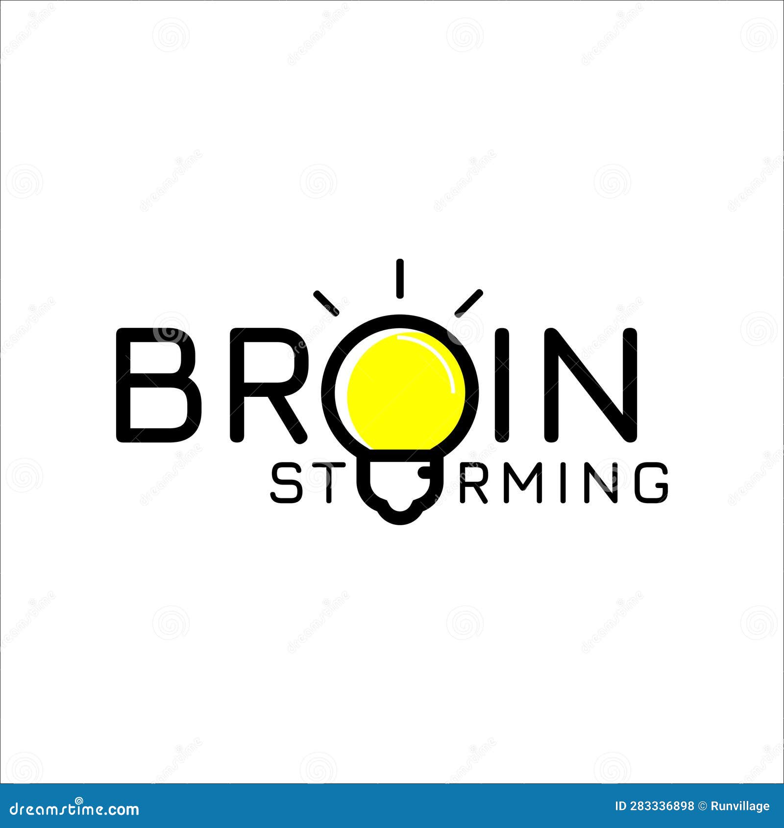 Design about Brainstorming Concept Stock Vector - Illustration of ...