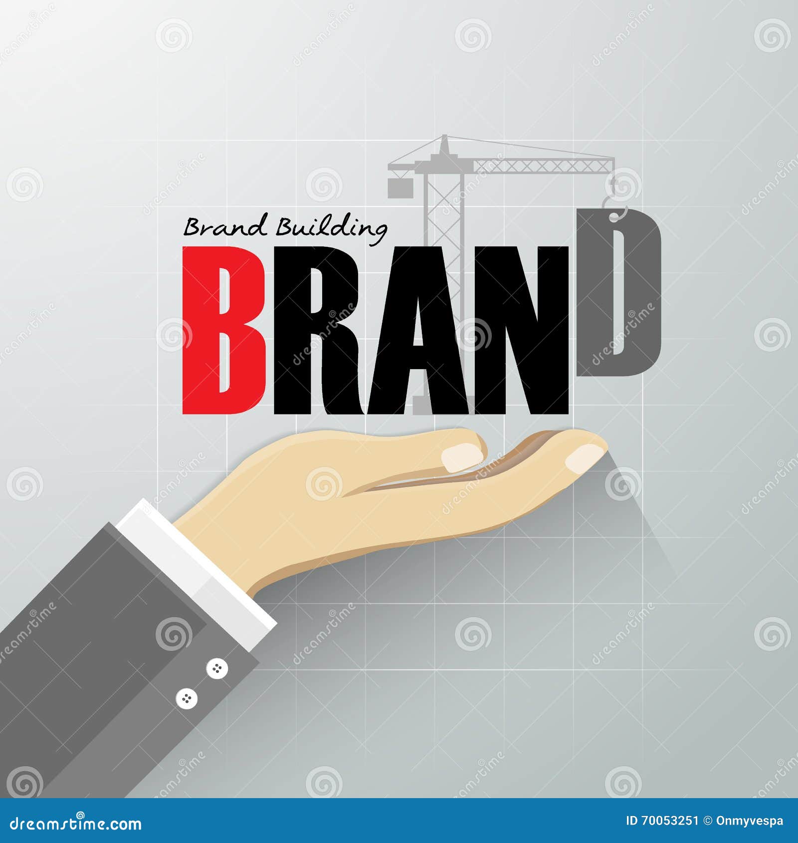 Design Brand Building Concept, Stock Vector - Illustration of concept ...