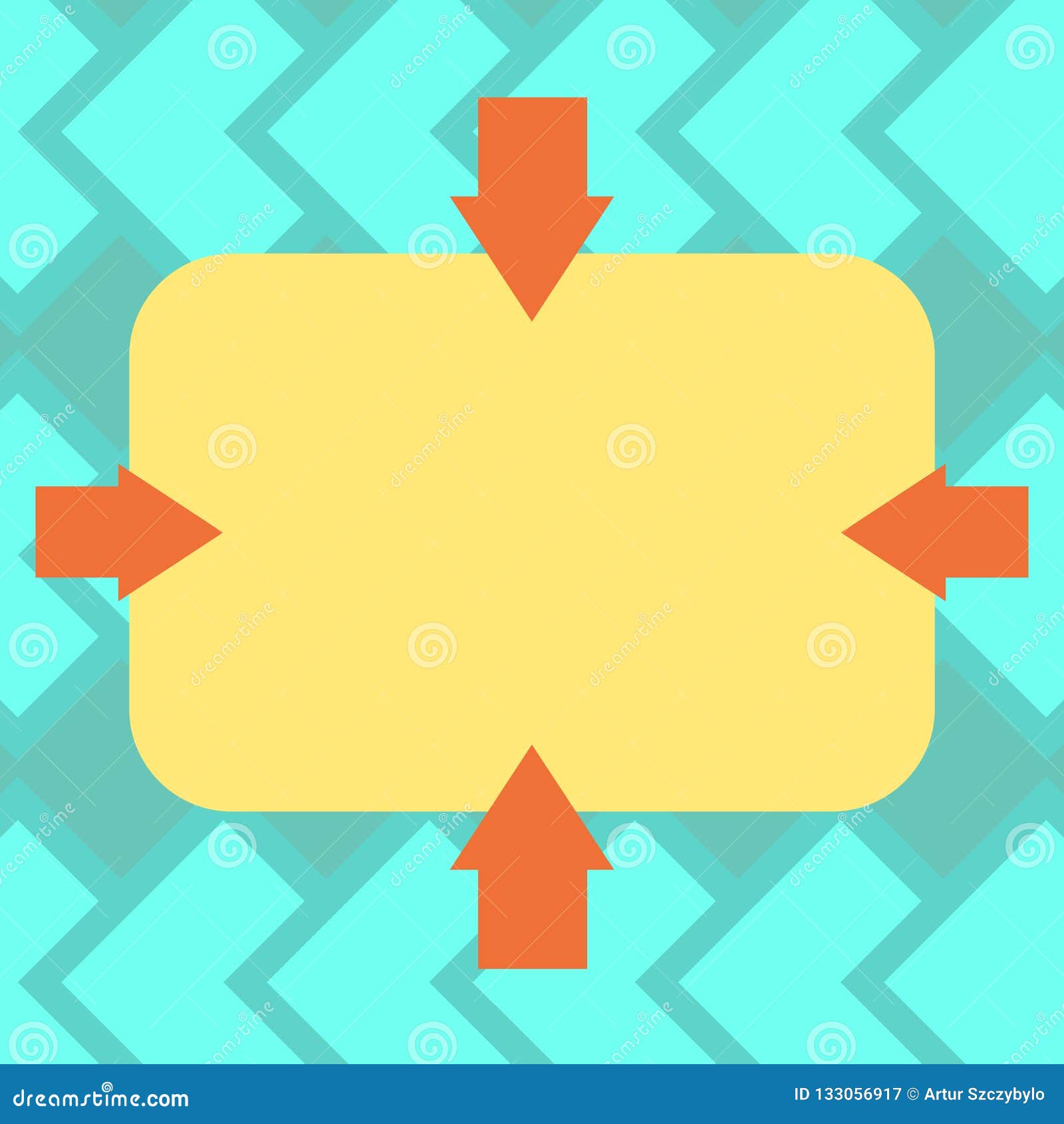 Four Inward Arrows Blank Business Diagram Illustration | CartoonDealer ...
