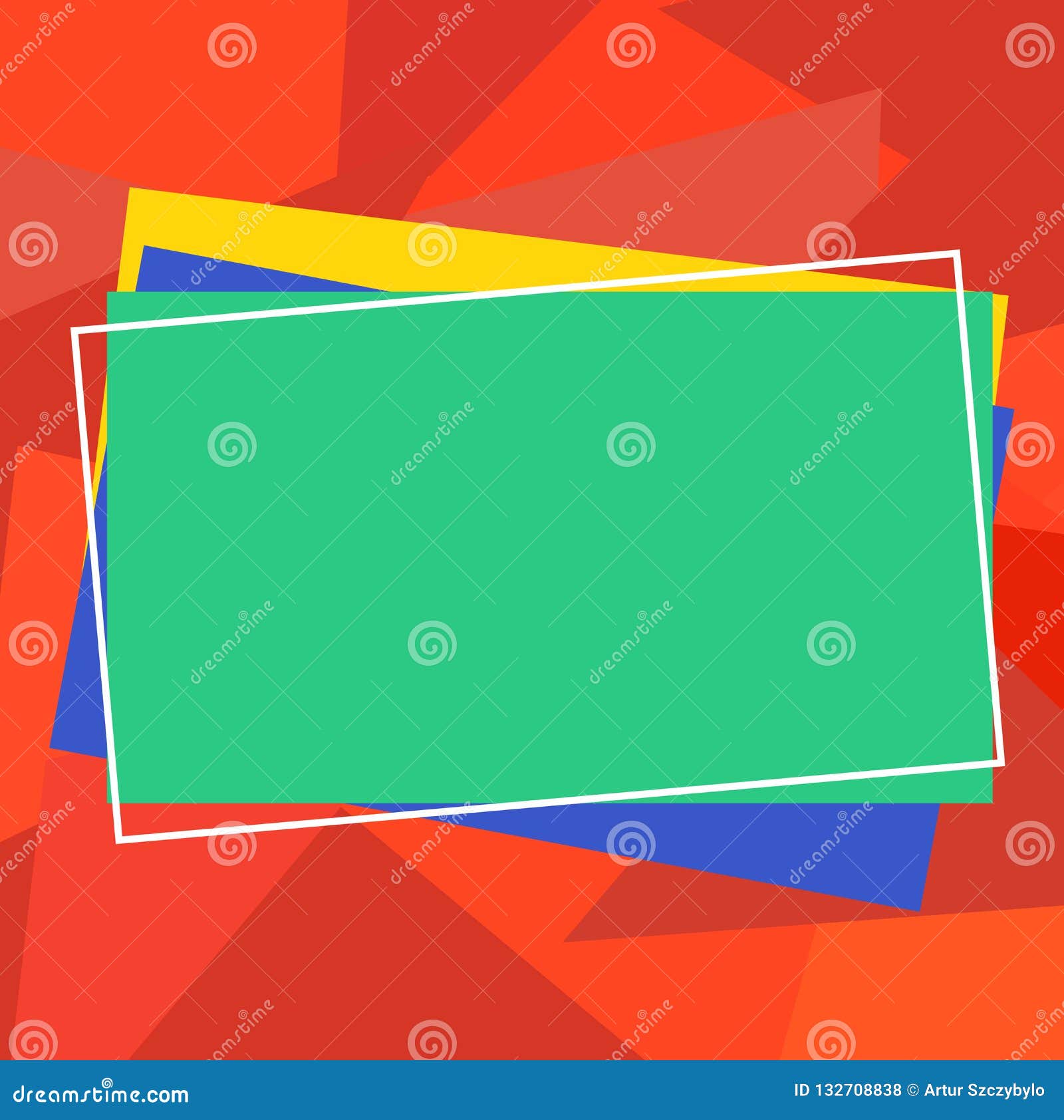 Design Business Empty Template Isolated Minimalist Graphic Layout ...