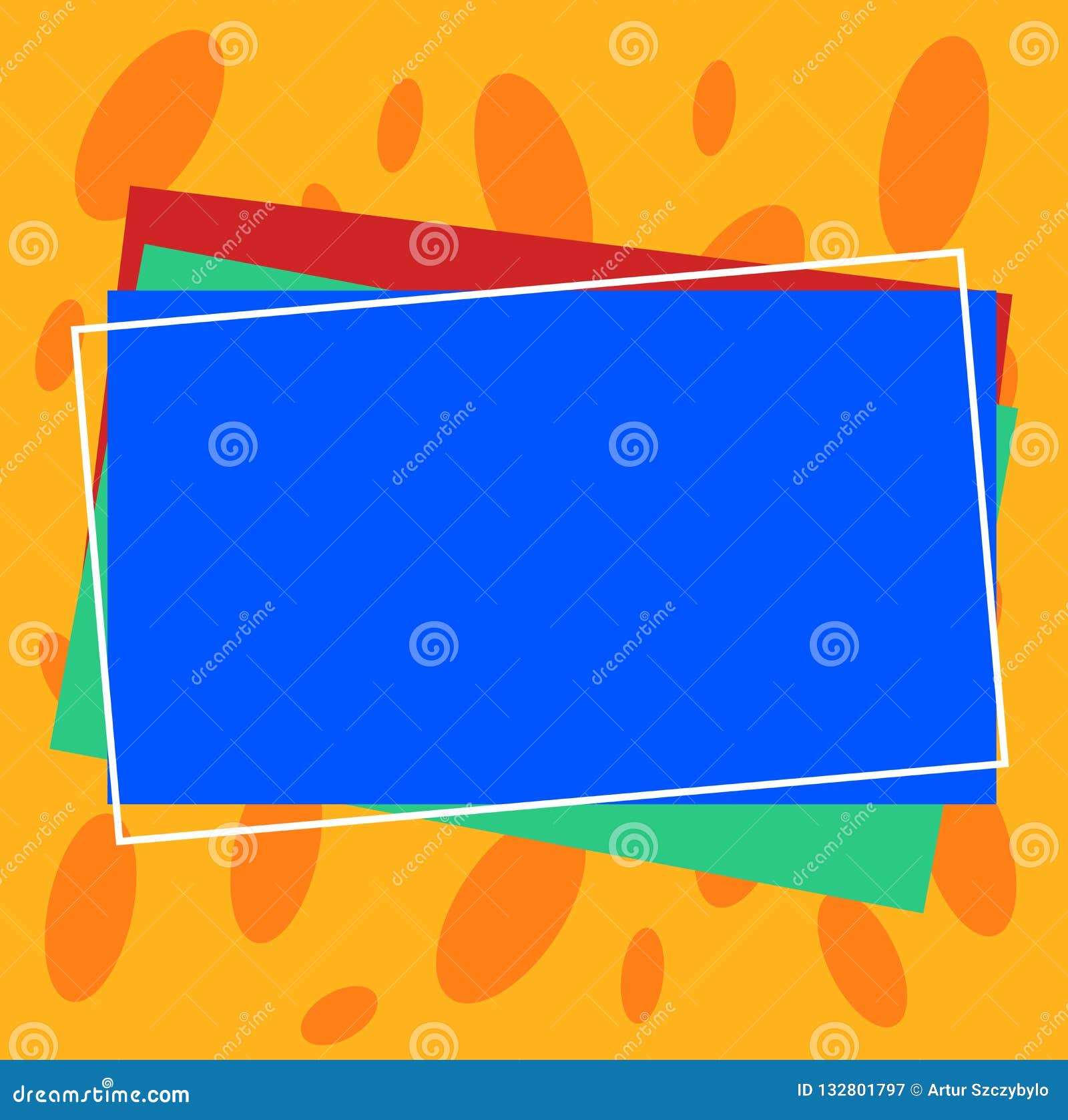 Design Business Empty Template Isolated Minimalist Graphic Layout ...