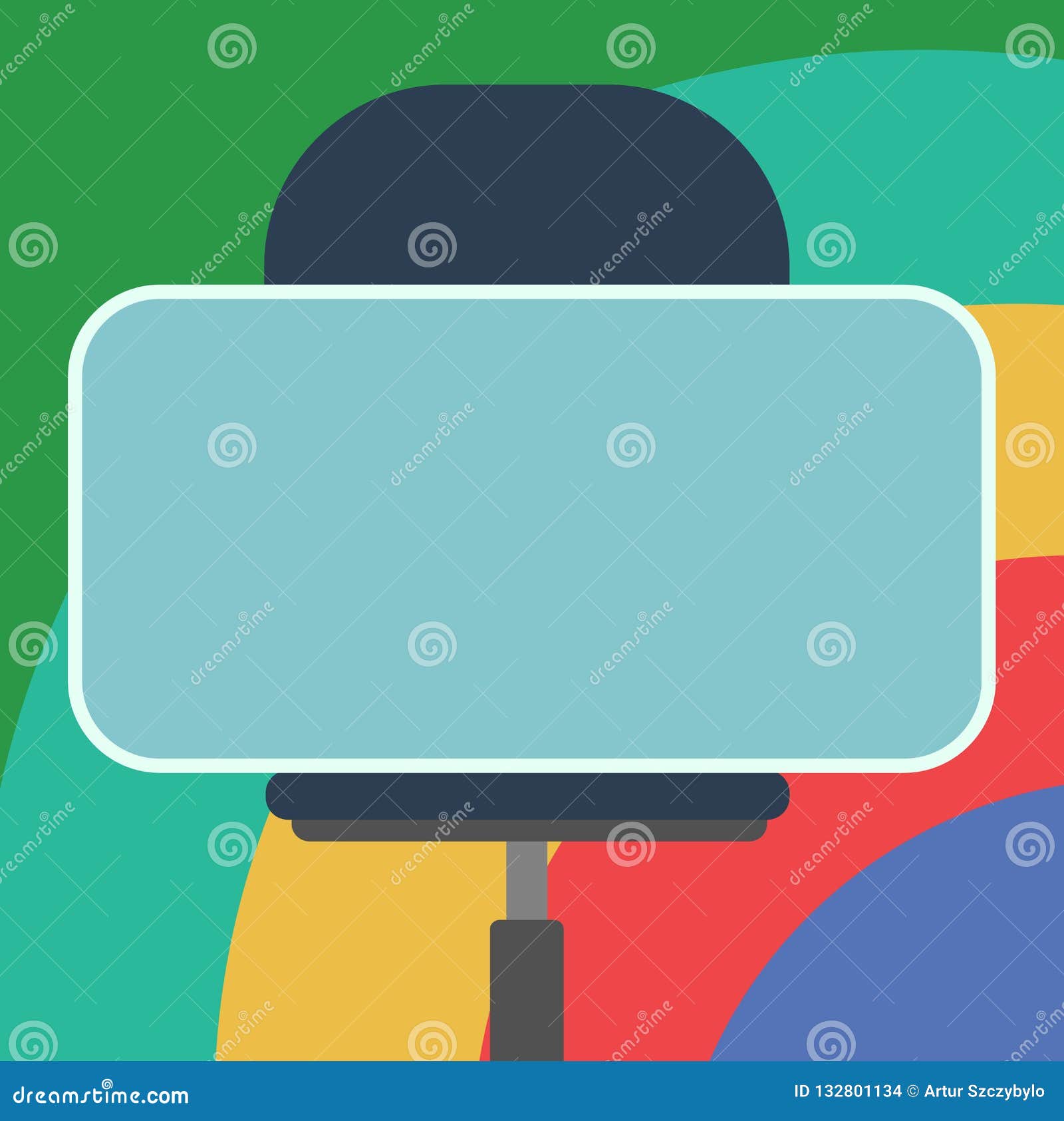 Design Business Empty Template Isolated Minimalist Graphic Layout ...