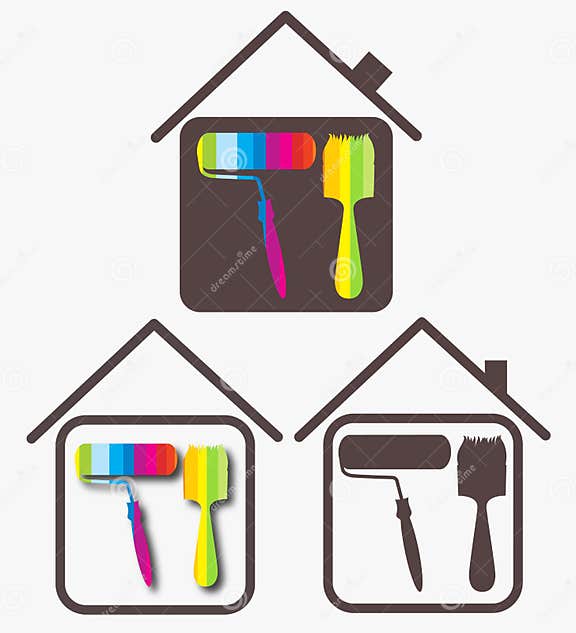 Design for business, house stock illustration. Illustration of color ...