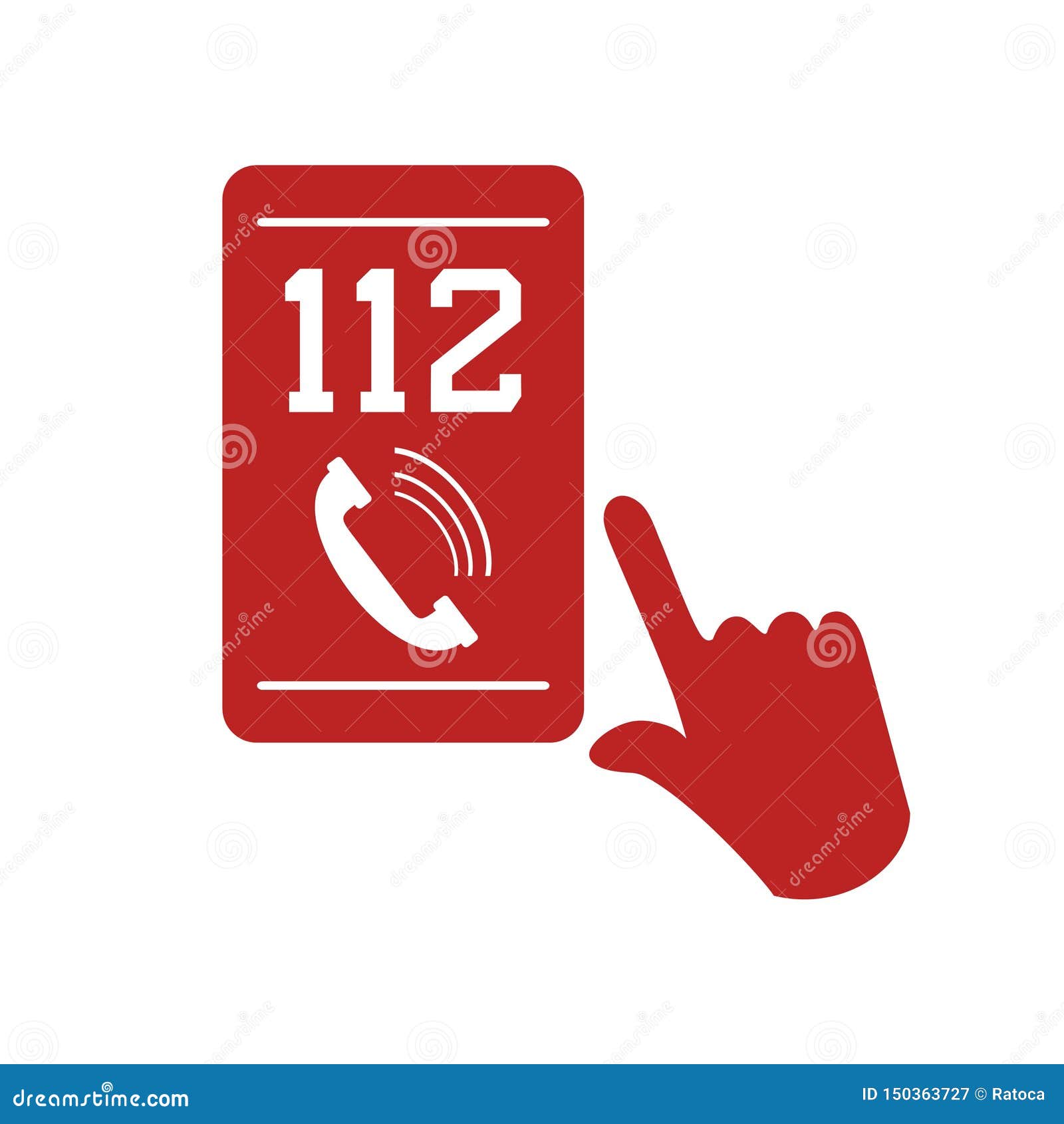 Design of 112 call icon stock vector. Illustration of icon - 150363727