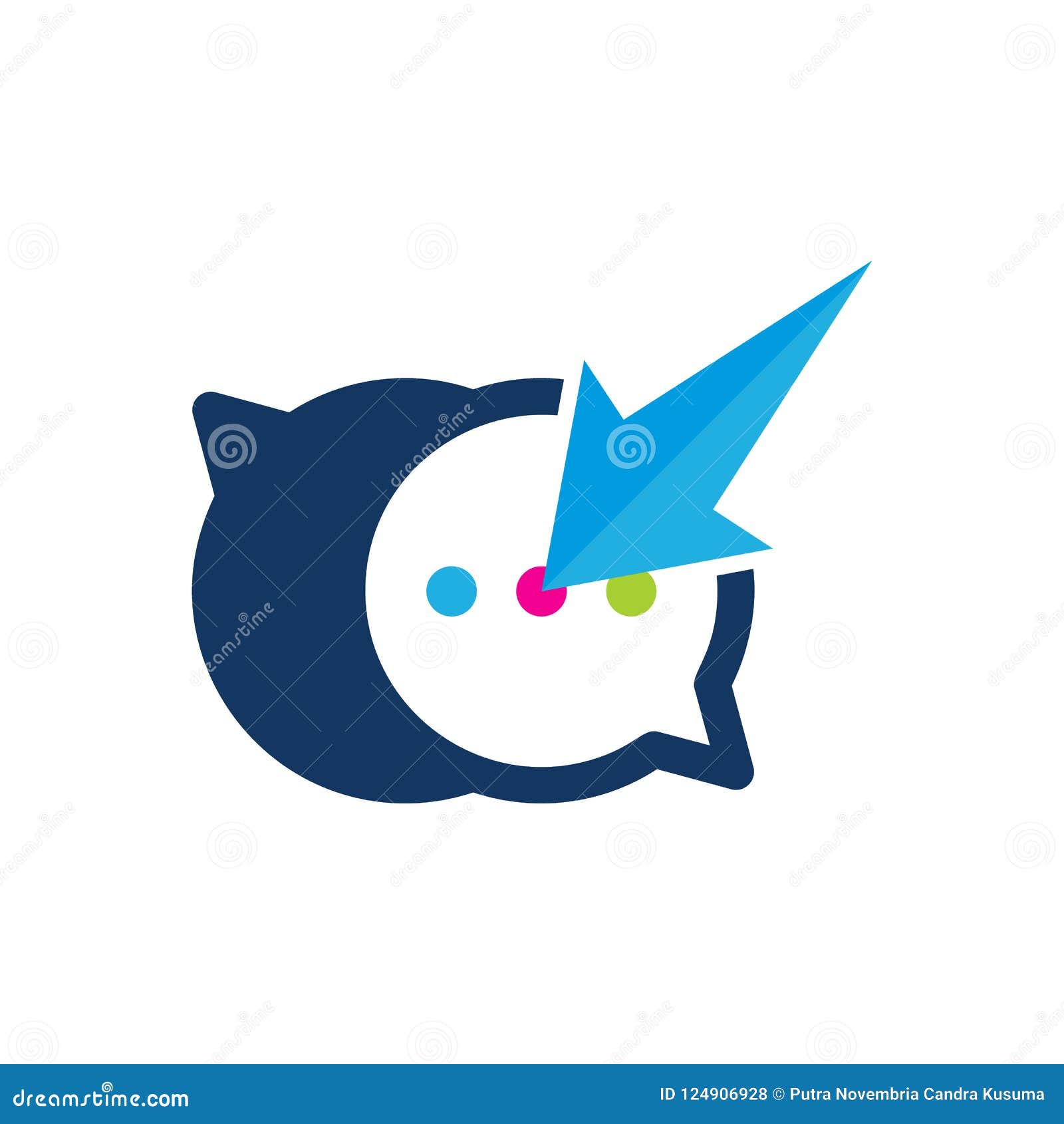 Arrow Chat Logo Icon Design Stock Vector - Illustration of logo, icon ...