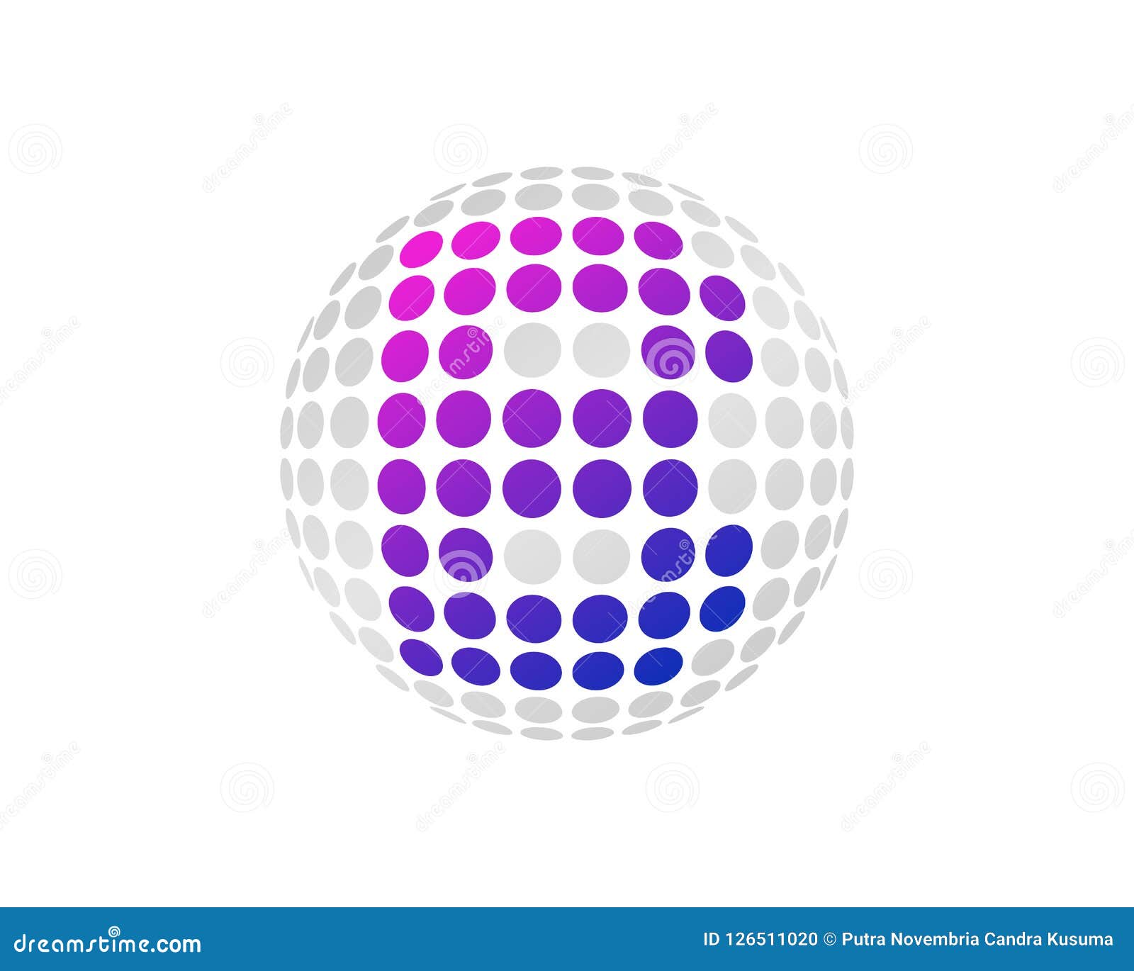 B Letter Dot Sphere Logo Icon Design Stock Vector - Illustration of ...