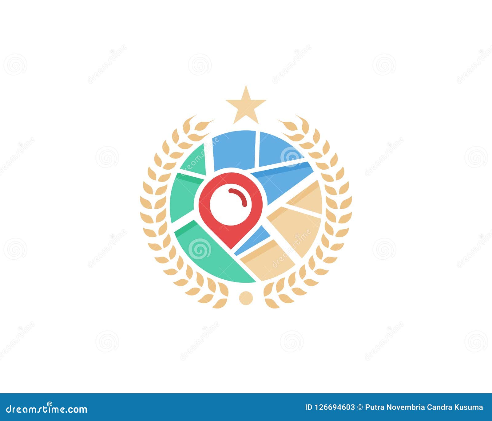 Beer Map Logo Icon Design stock vector. Illustration of drink - 126694603