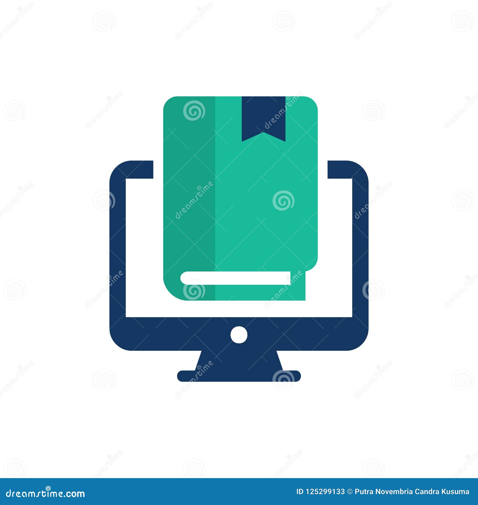 Book Computer Logo Icon Design Stock Vector - Illustration of docs ...