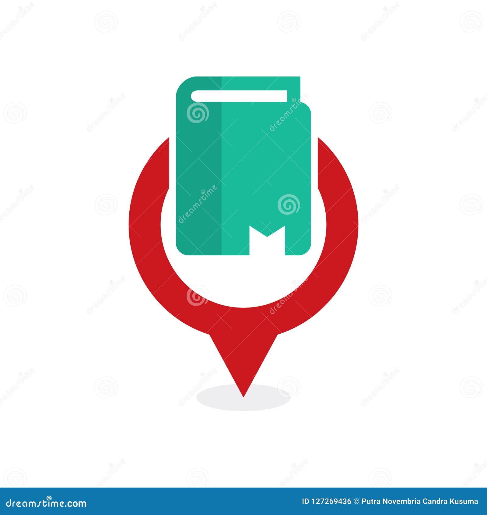 Book Point Logo Icon Design Stock Vector - Illustration of business ...