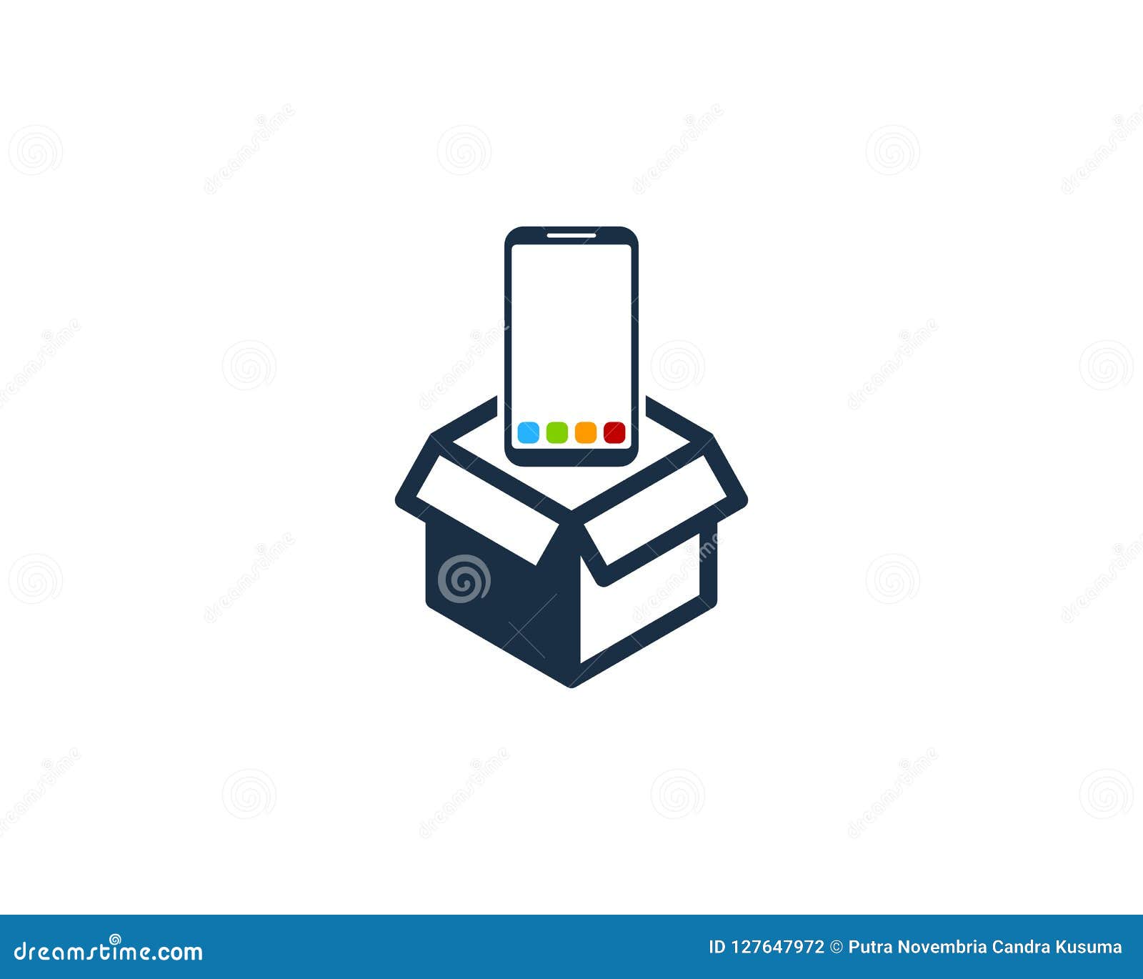 Box Smartphone Logo Icon Design Stock Vector - Illustration of device ...