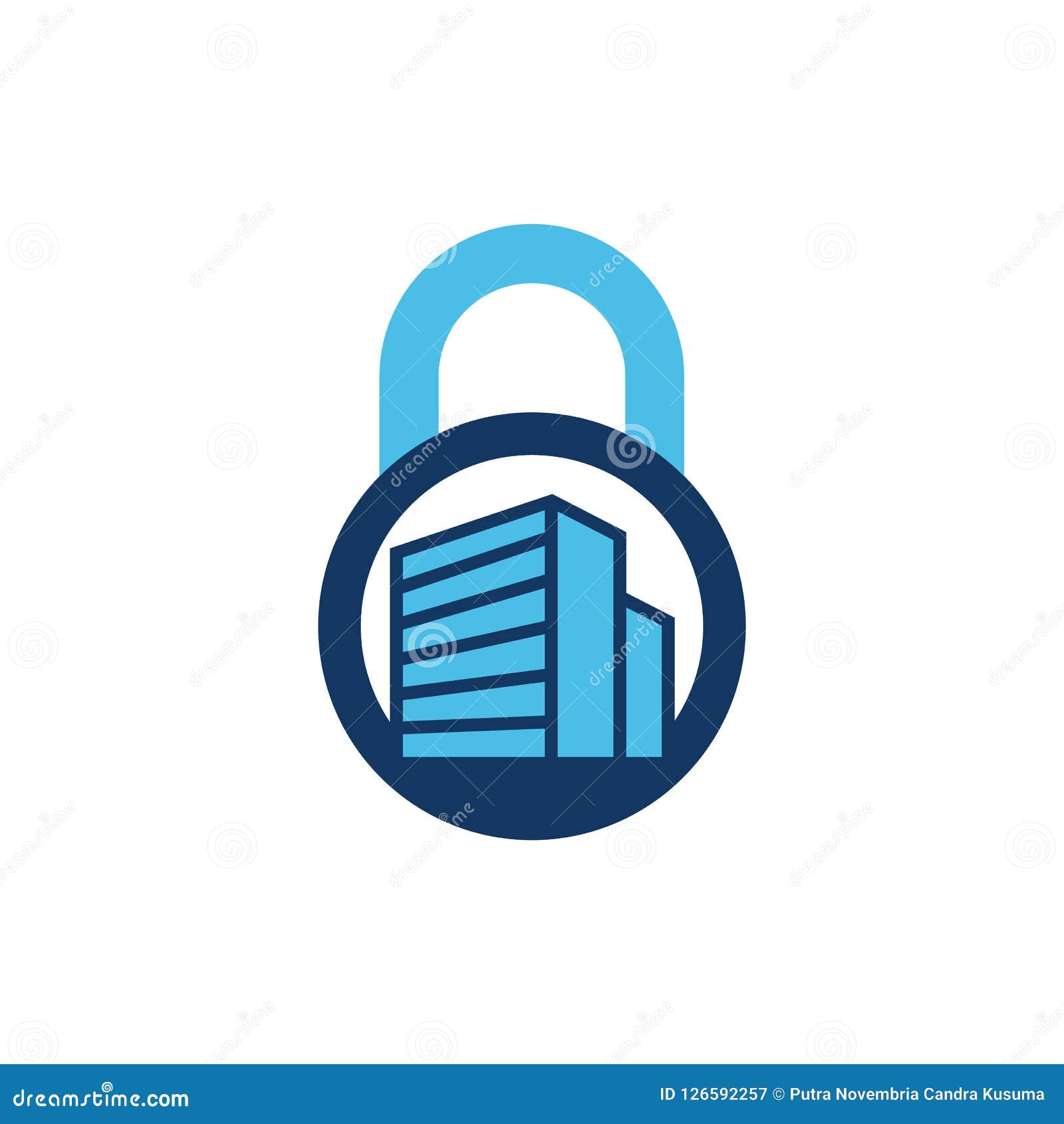 Building Lock Logo Icon Design Stock Vector - Illustration of concept ...