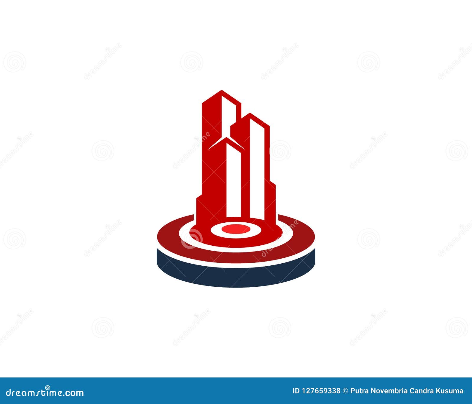Building Target Logo Icon Design Stock Vector - Illustration of ...