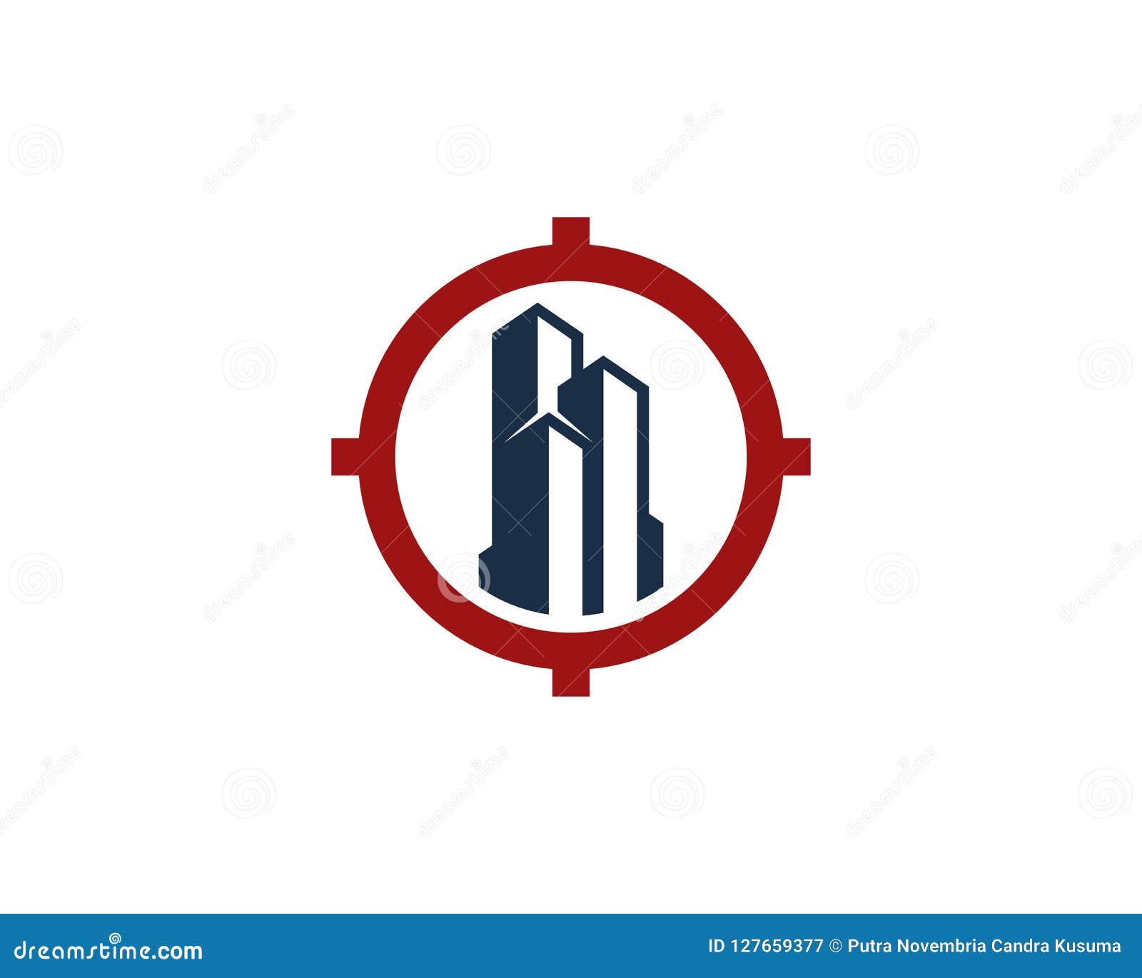 Building Target Logo Icon Design Stock Vector - Illustration of hotel ...