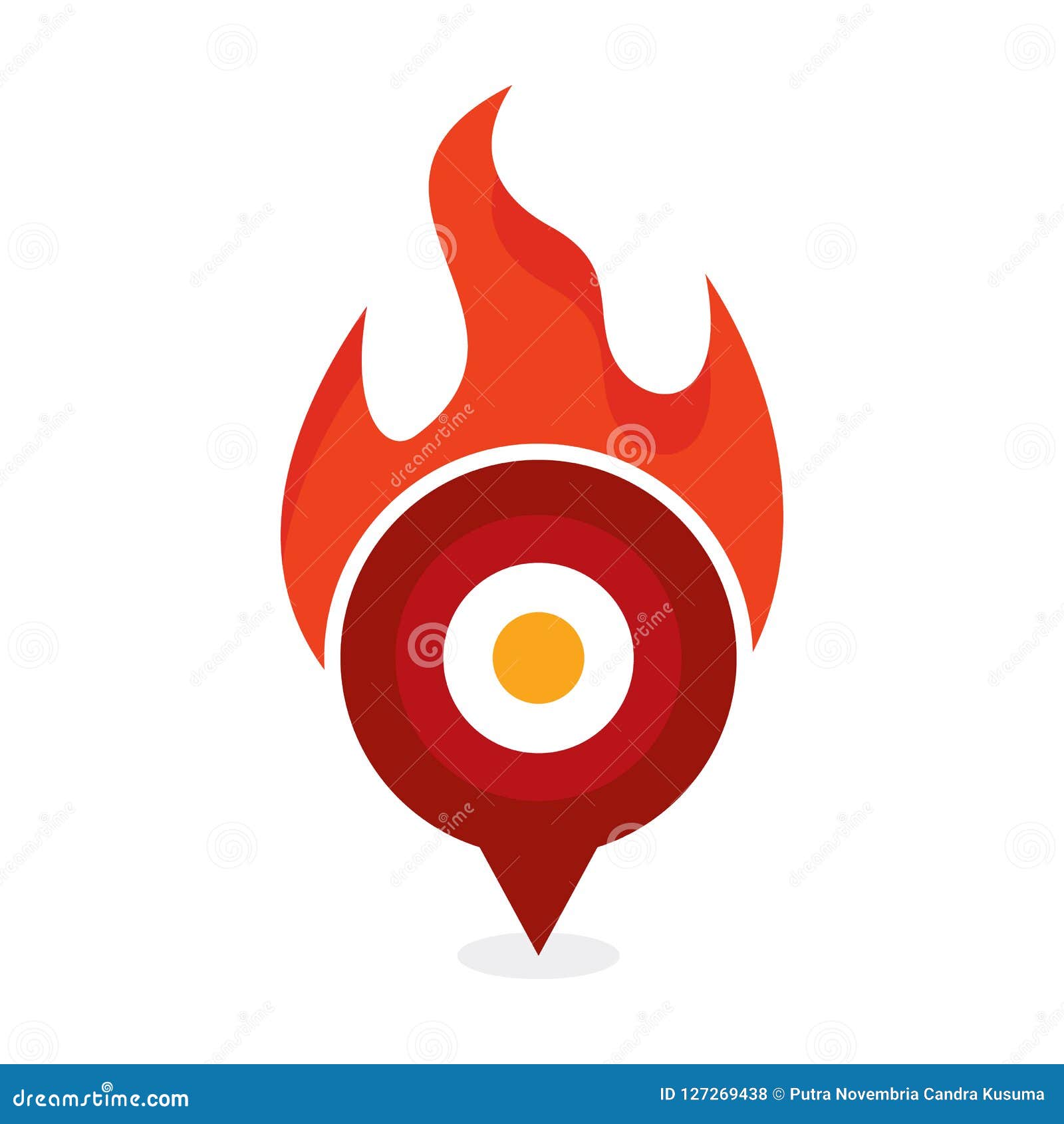 Burn Point Logo Icon Design Stock Vector - Illustration of branding ...
