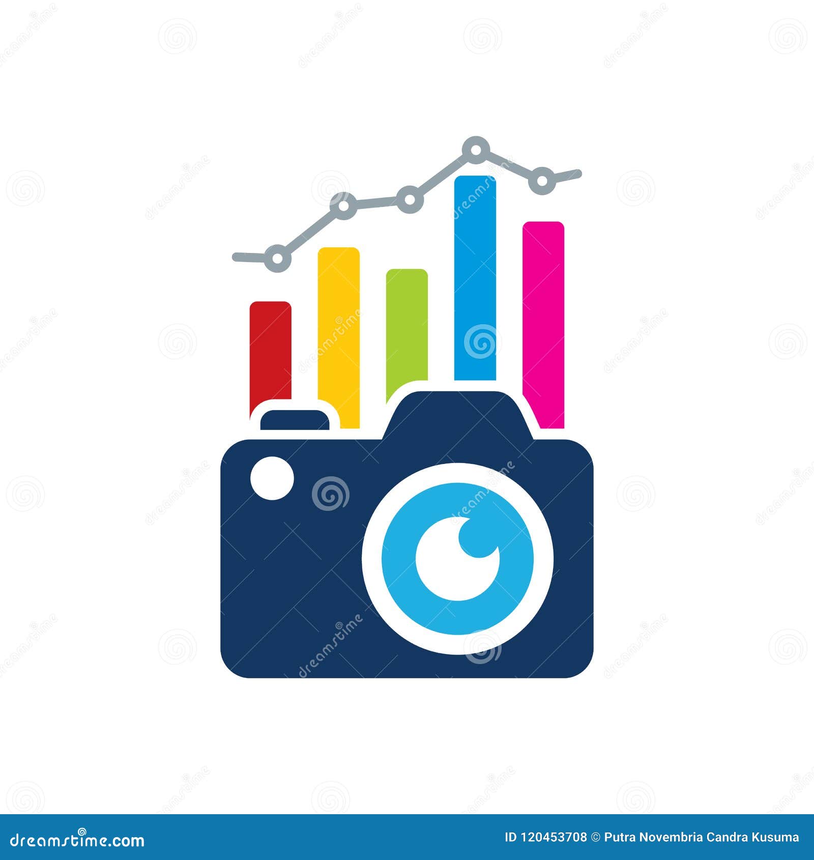 Camera Analytic Logo Icon Design Stock Vector - Illustration of film ...