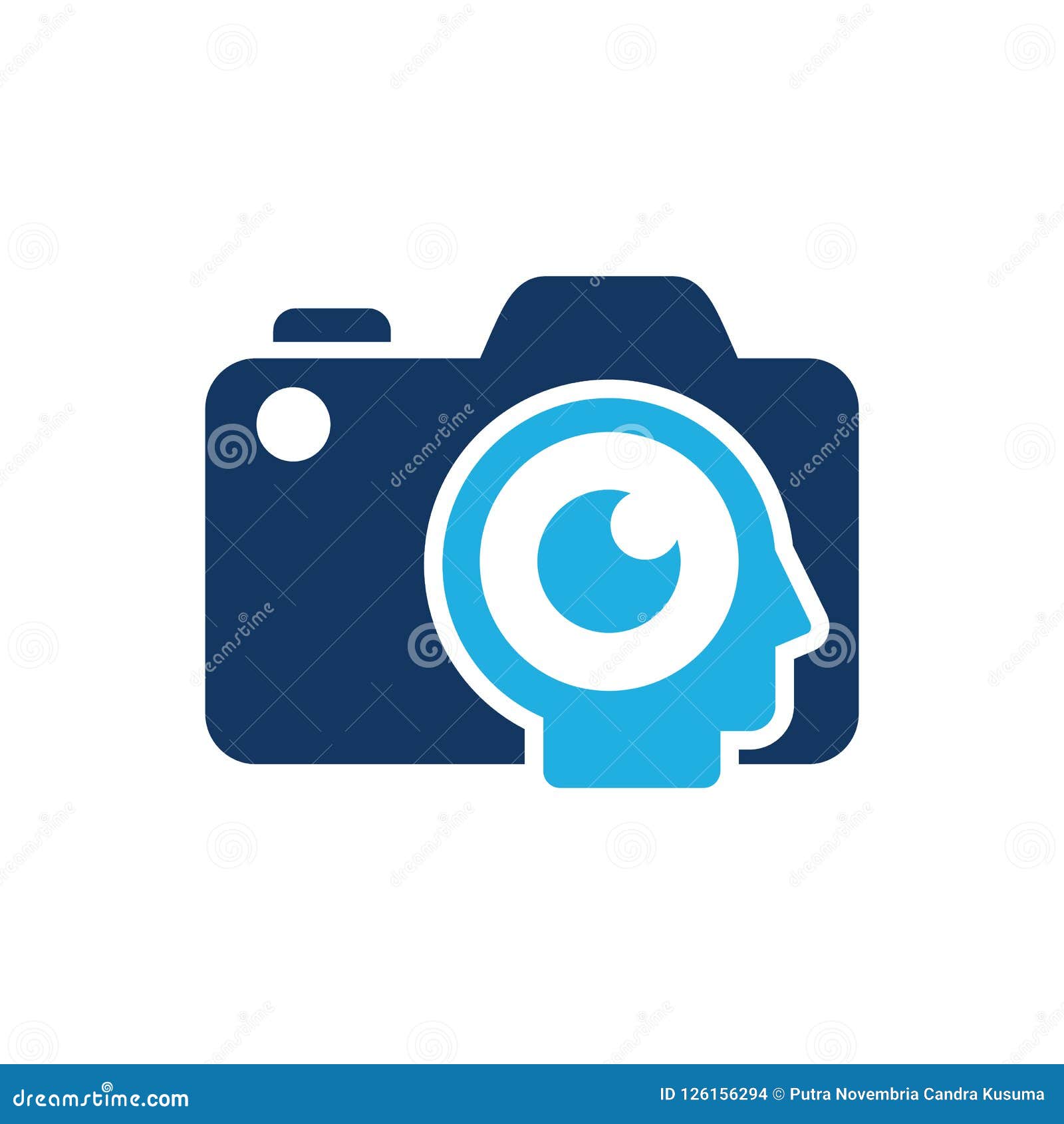 Camera Head Logo Icon Design Stock Illustration - Illustration of ...