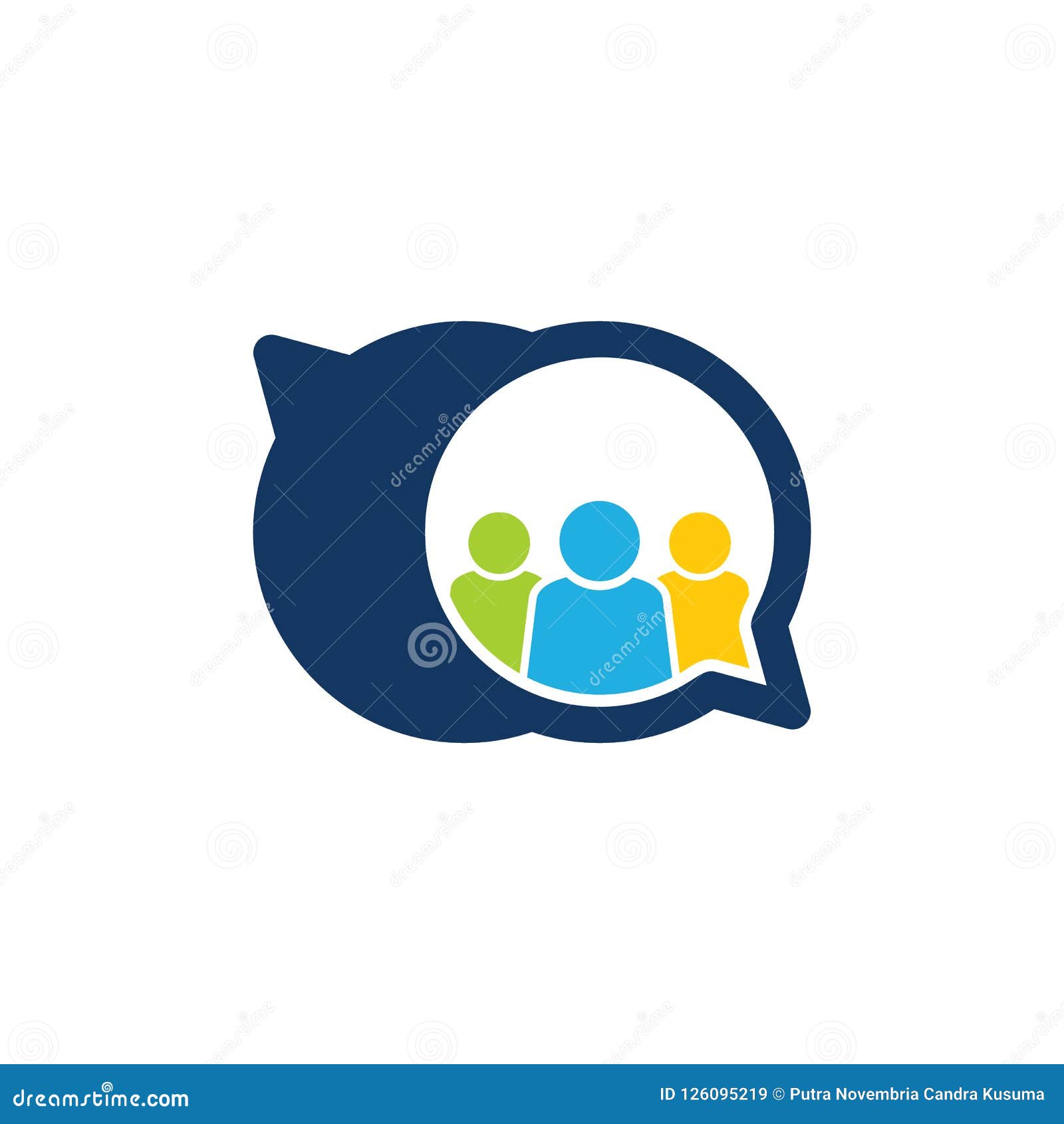 Chat Group Logo Icon Design Stock Vector - Illustration of corporate ...
