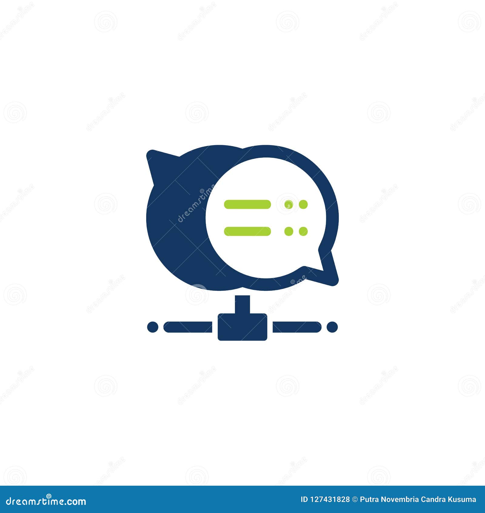Chat Server Logo Icon Design Stock Vector - Illustration of logo ...
