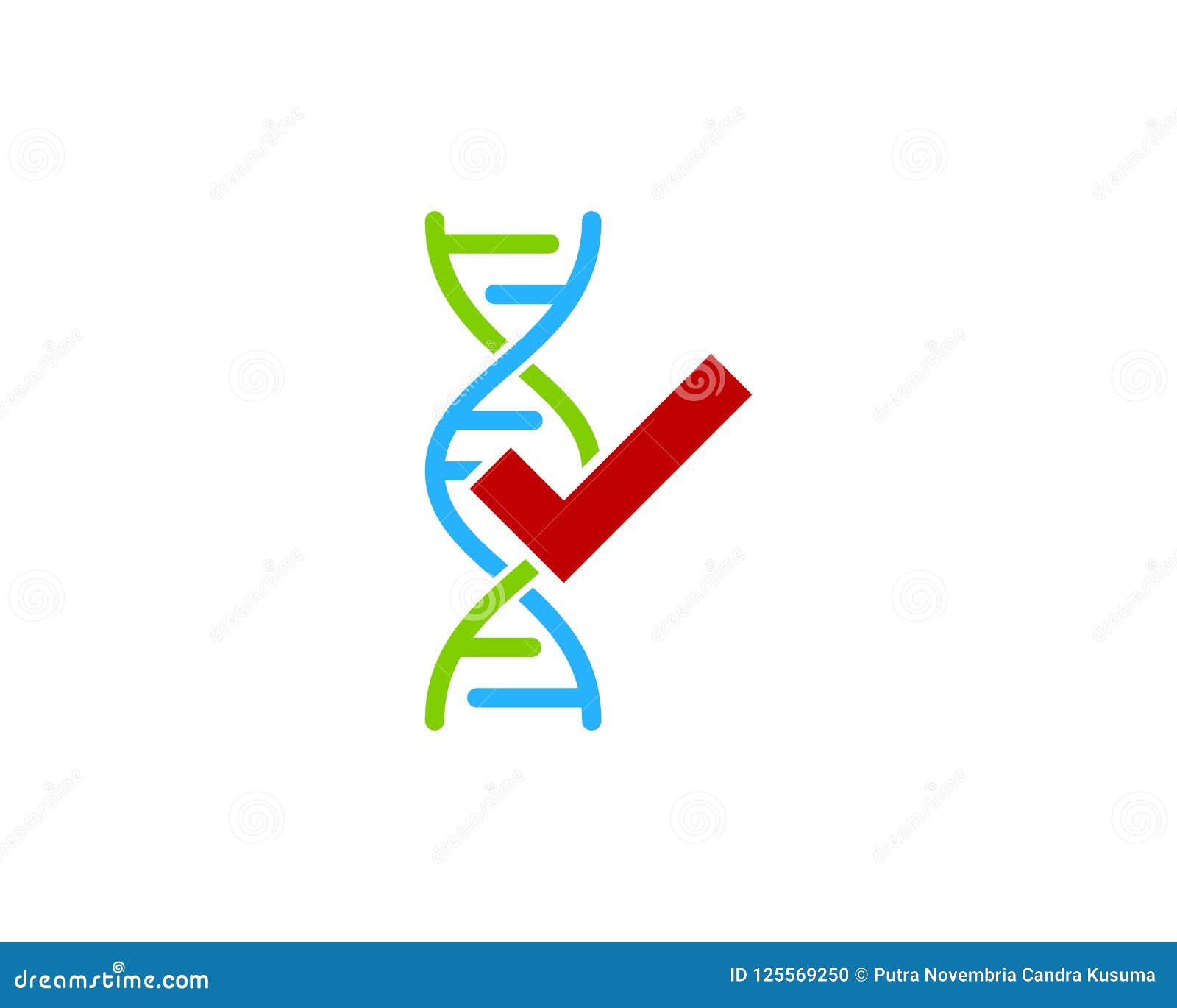 Check Dna Logo Icon Design stock vector. Illustration of element ...