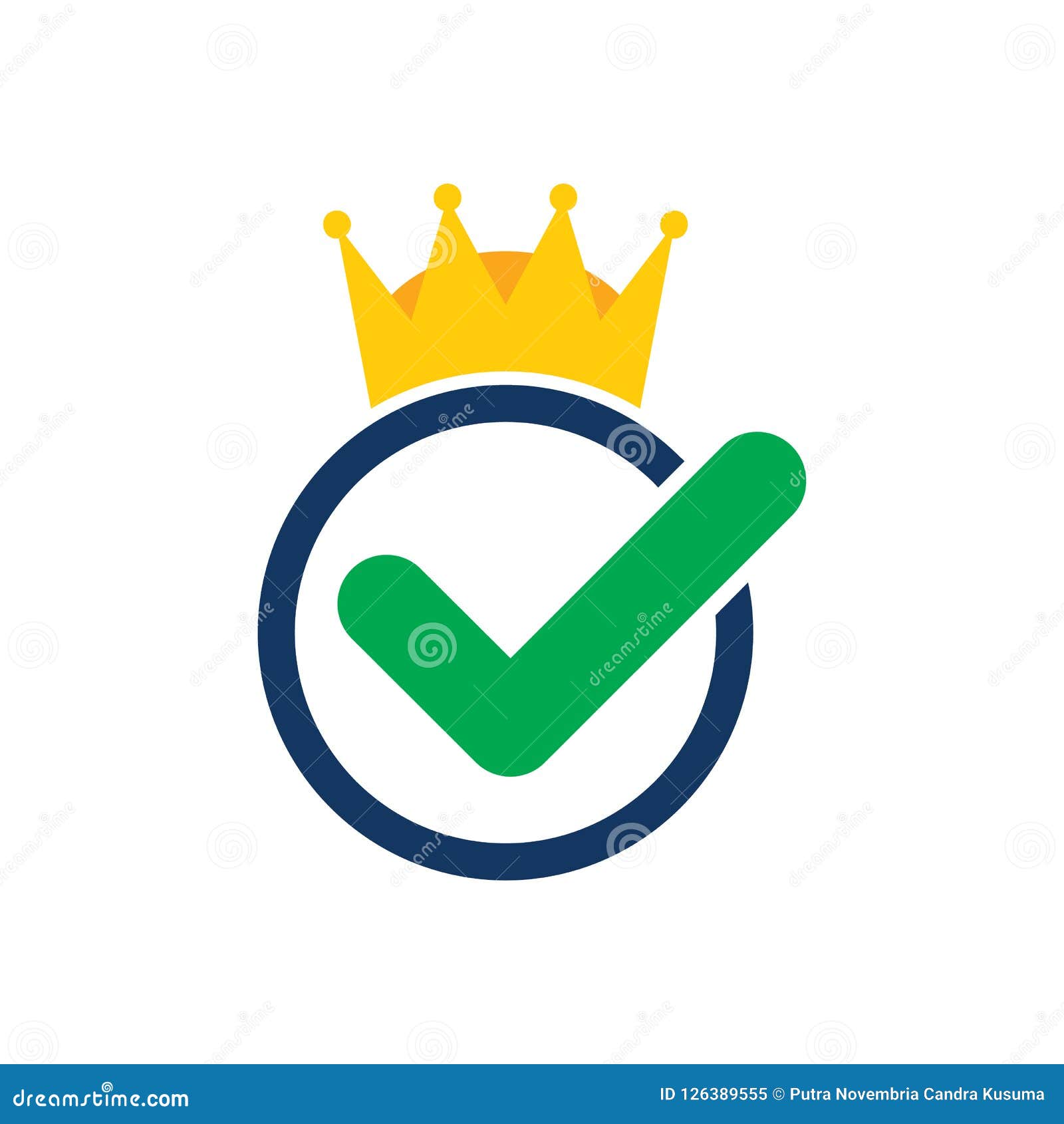 Check King Logo Icon Design Stock Vector - Illustration of checklist ...