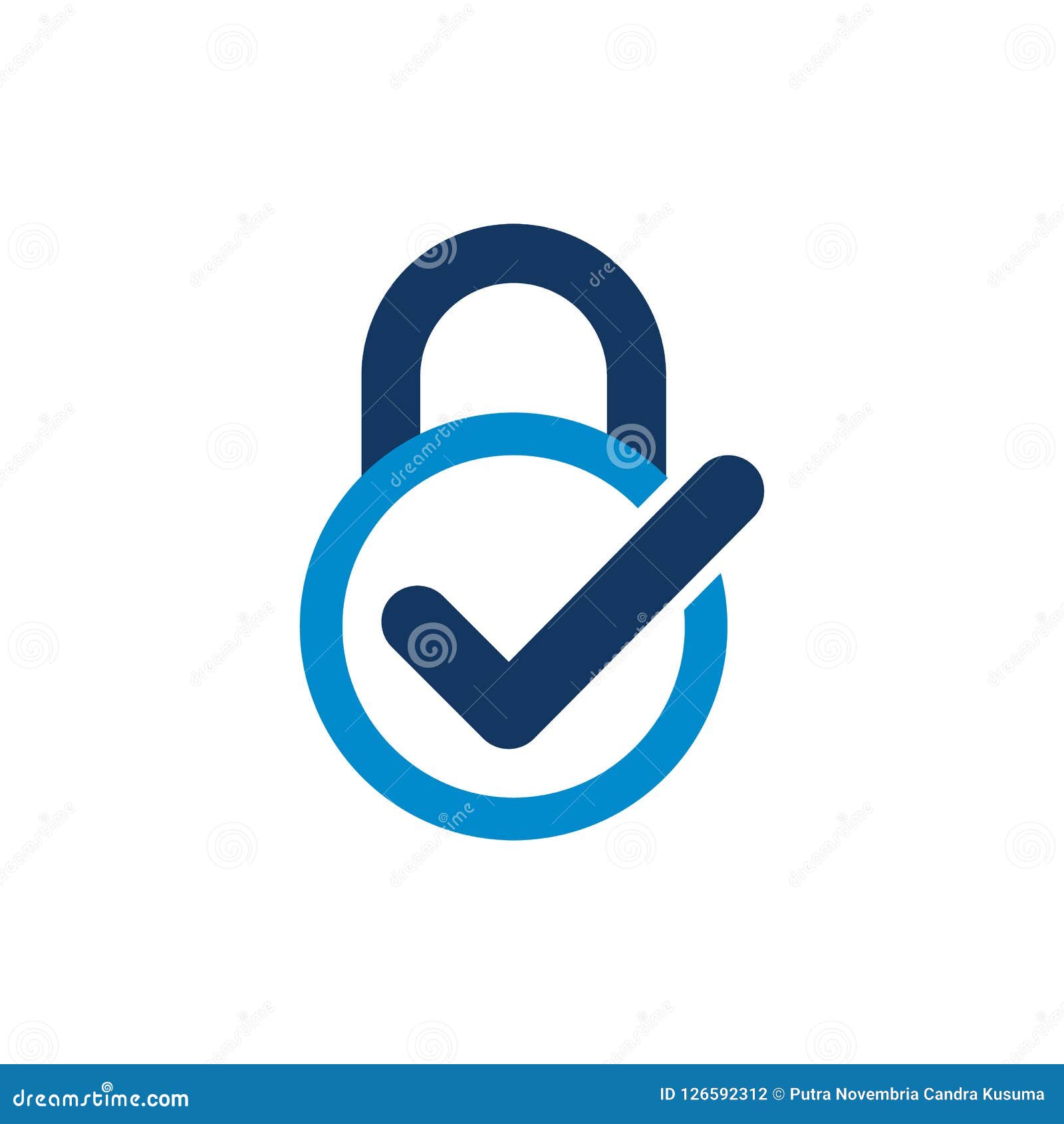 Check Lock Logo Icon Design Stock Vector - Illustration of privacy ...