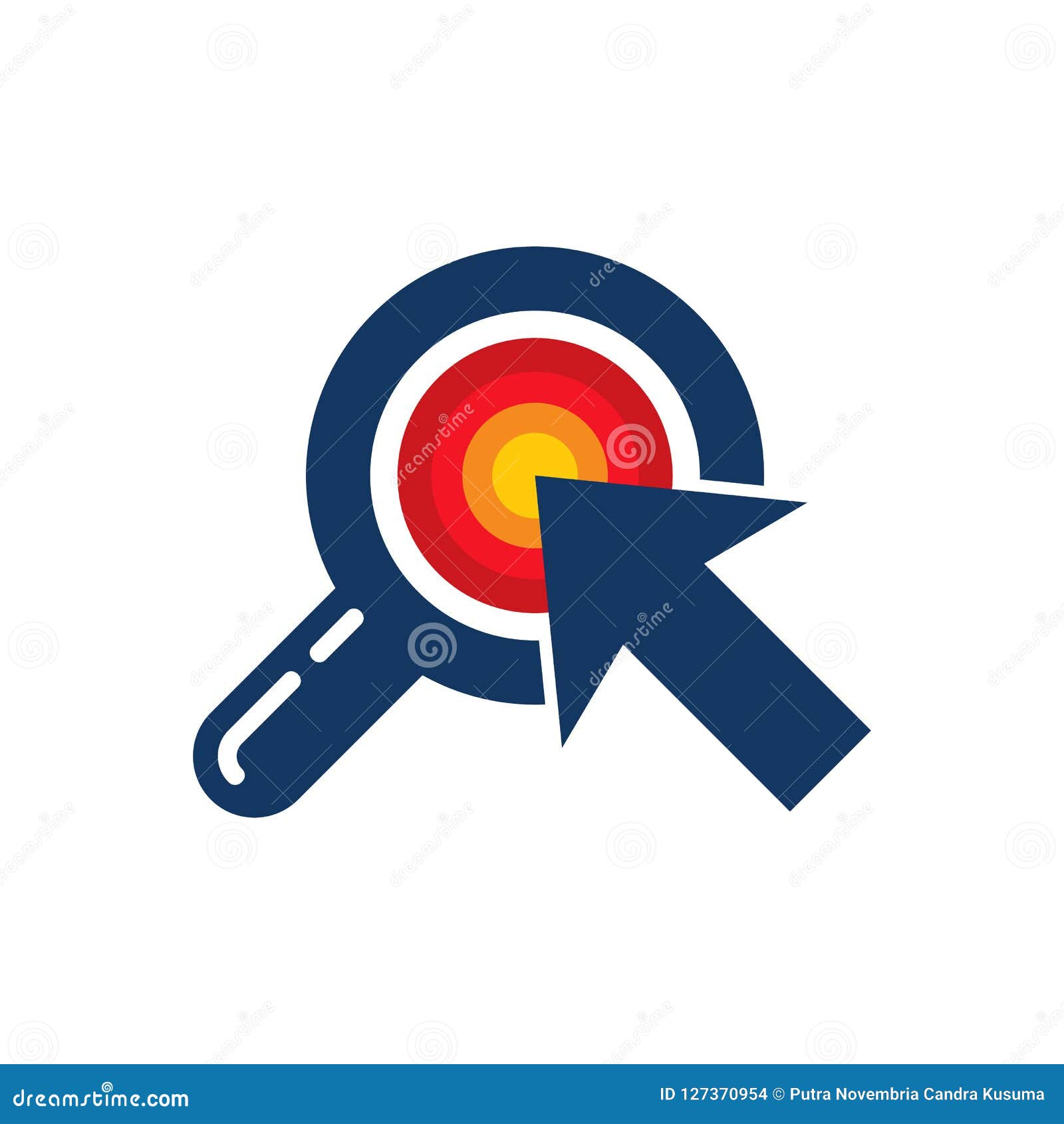 Click Search Logo Icon Design Stock Vector - Illustration of design ...
