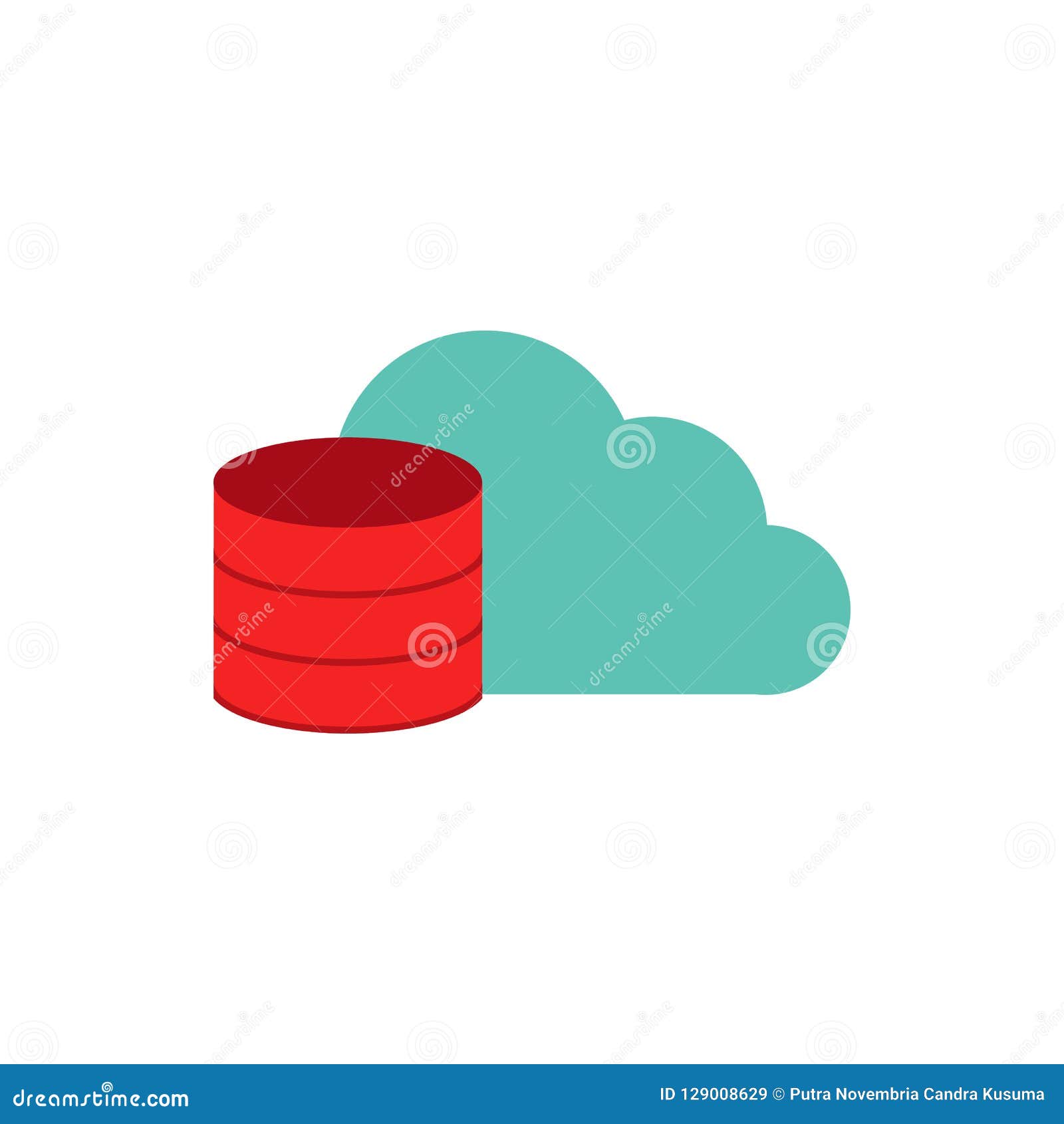 Cloud Database Logo Icon Design Stock Vector - Illustration of design ...