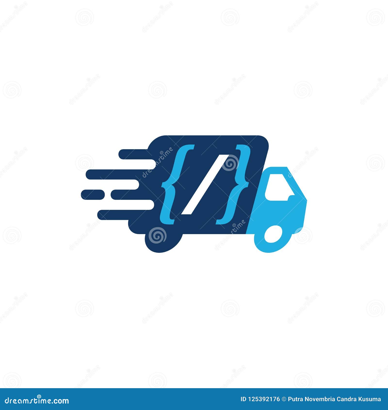 Code Delivery Logo Icon Design Stock Vector - Illustration of logotype ...