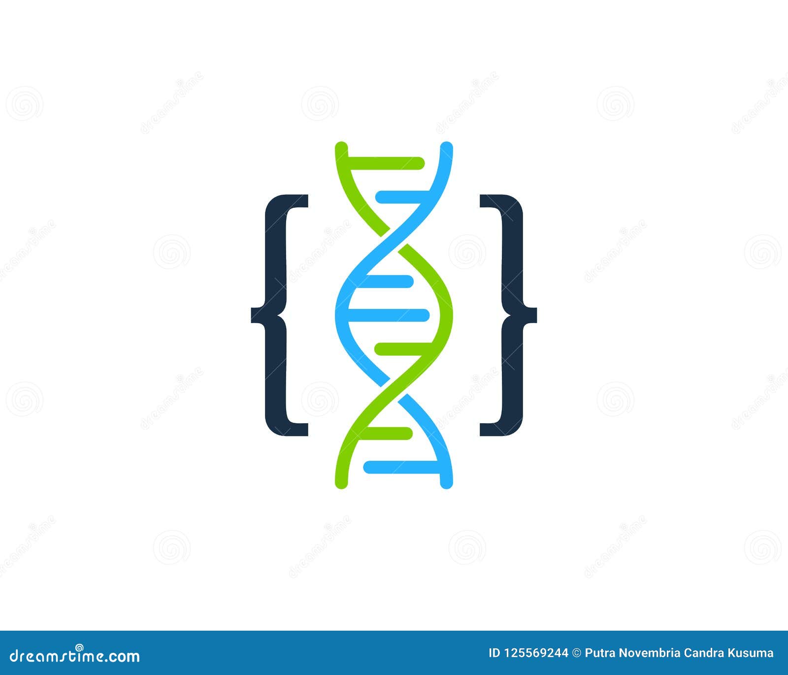 Code Dna Logo Icon Design stock vector. Illustration of logo - 125569244