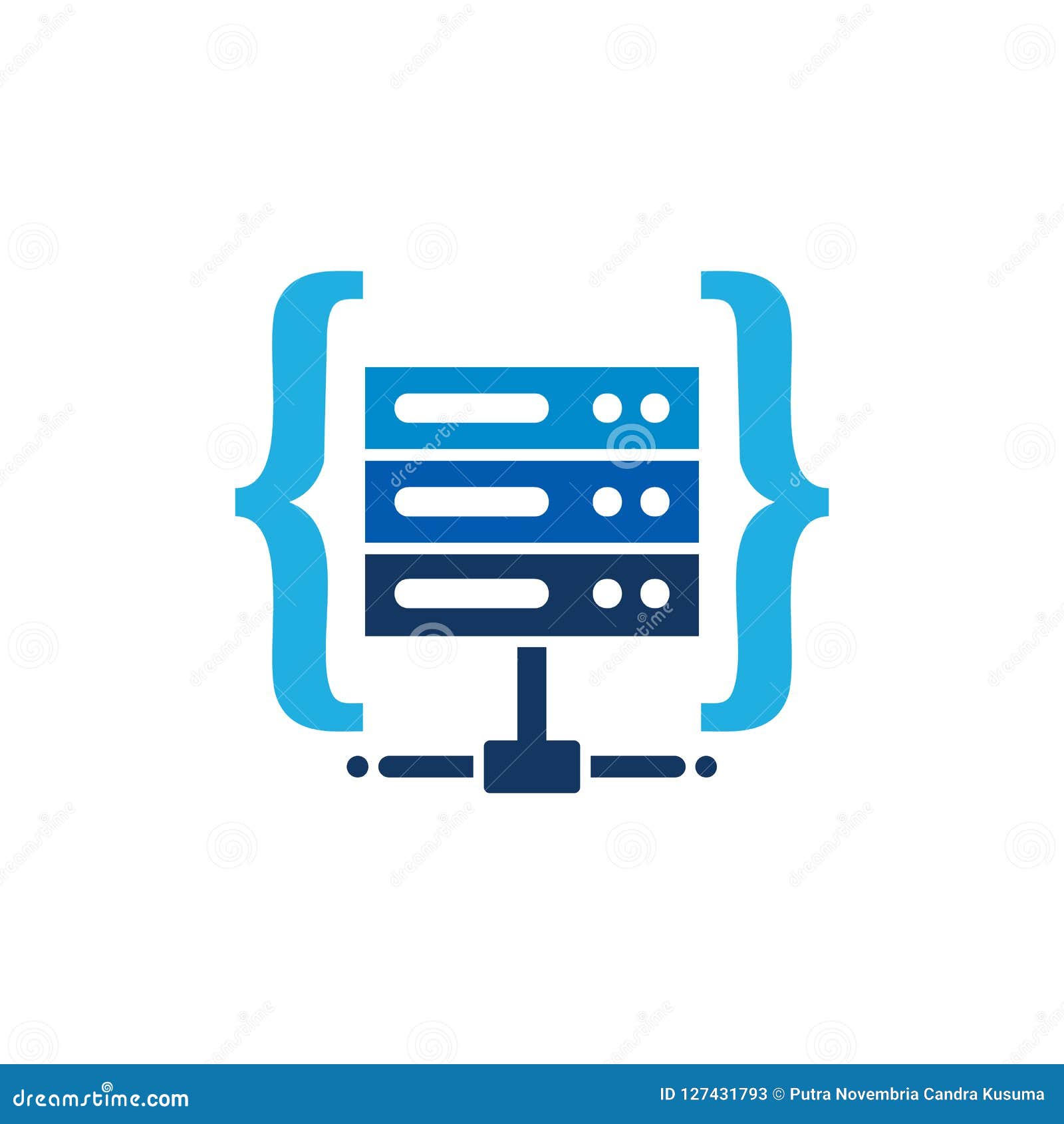 Code Server Logo Icon Design Stock Vector - Illustration of coding ...