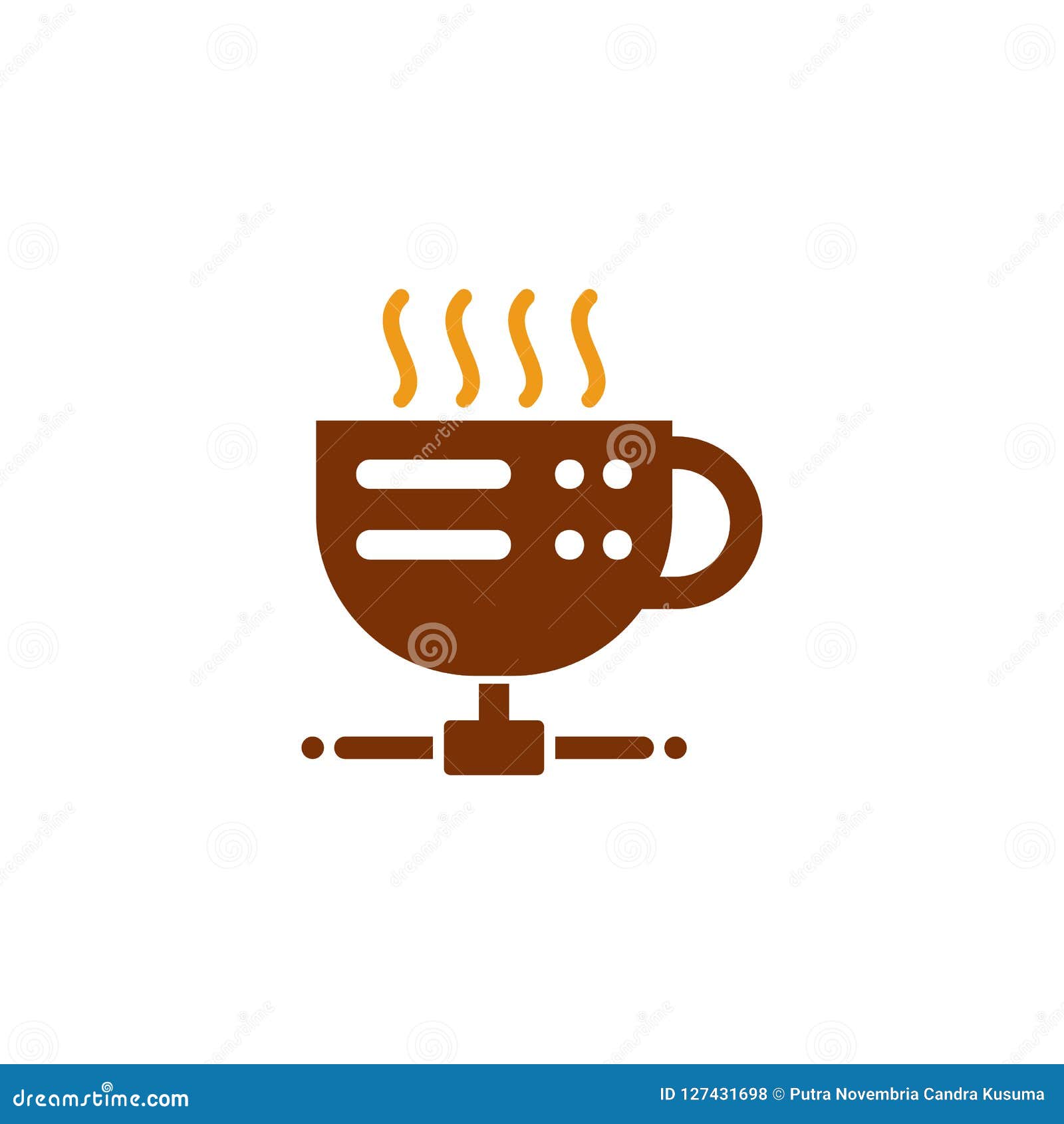 Coffee Server Logo Icon Design Stock Vector - Illustration of graphic ...
