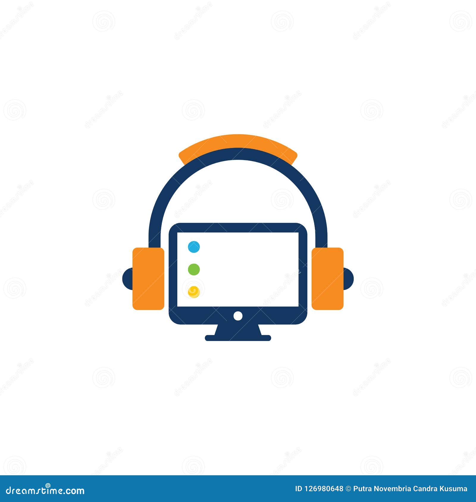 Computer Music Logo Icon Design Stock Vector - Illustration of computer ...