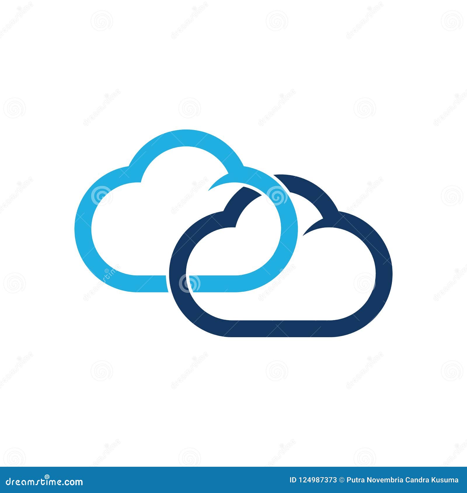 Connect Cloud Logo Icon Design Stock Vector - Illustration of link ...