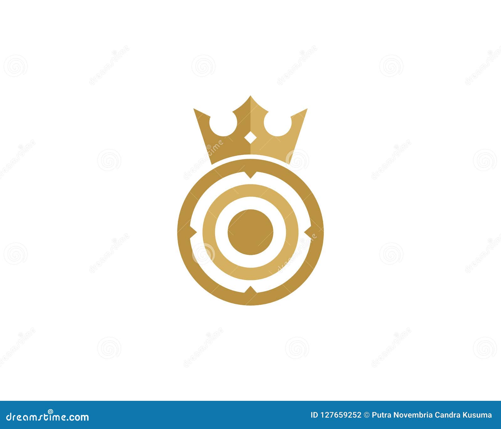 Crown Target Logo Icon Design Stock Vector - Illustration of graphic ...