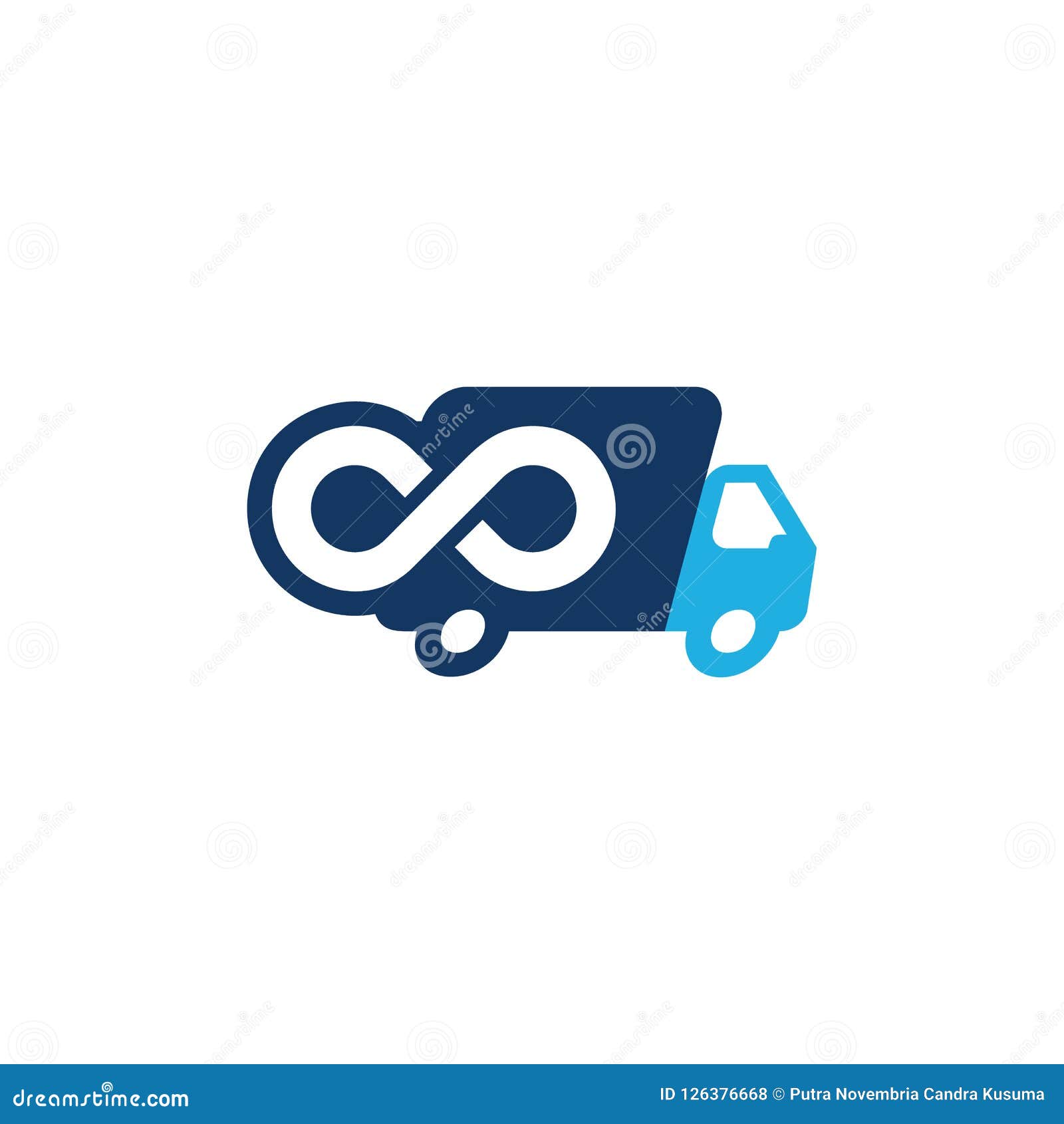 Delivery Infinity Head Logo Icon Design Stock Vector - Illustration of ...