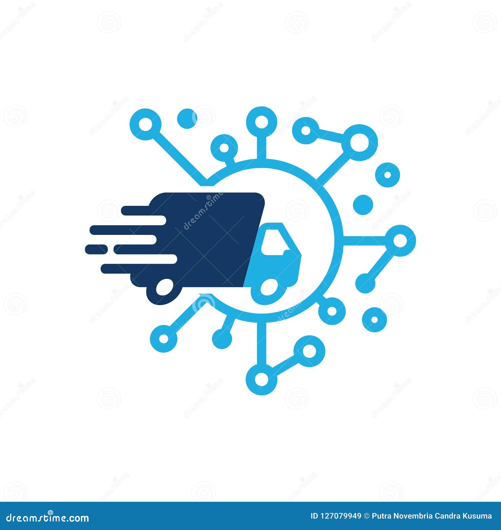 Delivery Network Logo Icon Design Stock Vector - Illustration of logo ...