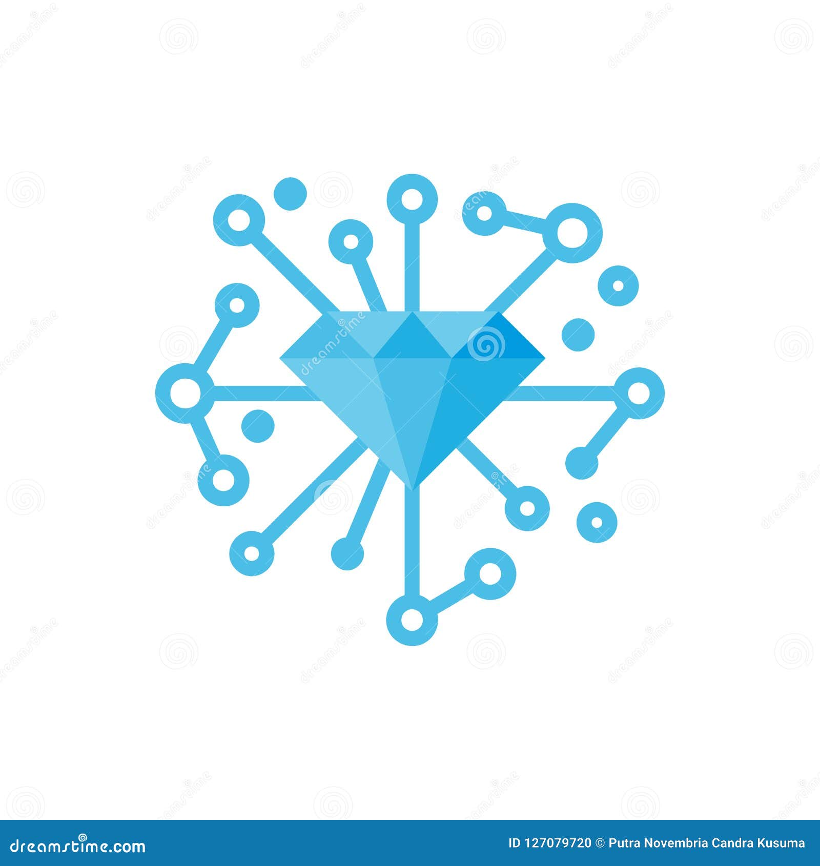 Diamond Network Logo Icon Design Stock Vector - Illustration of element ...