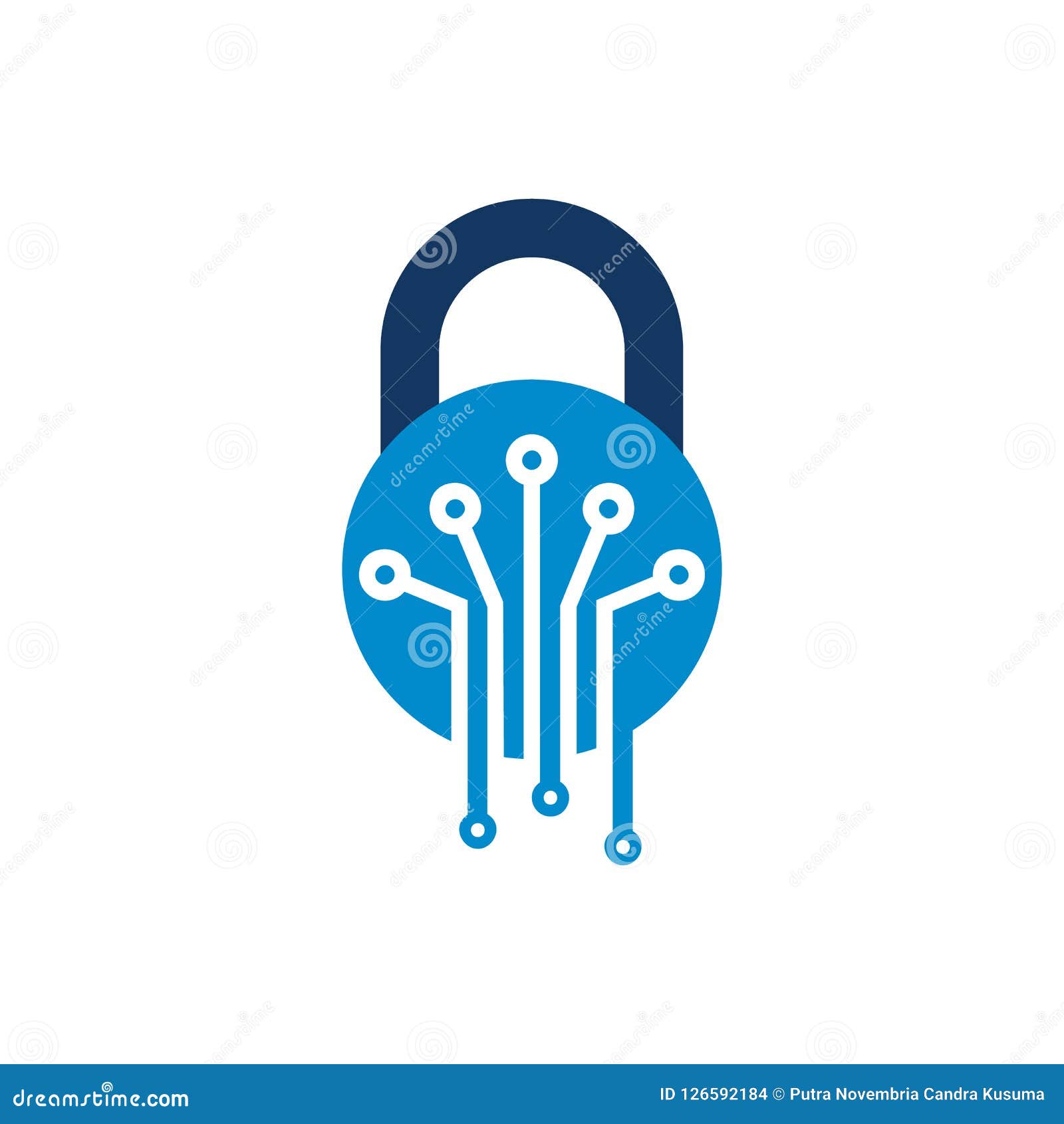 Digital Lock Logo Icon Design Stock Vector - Illustration of logo ...