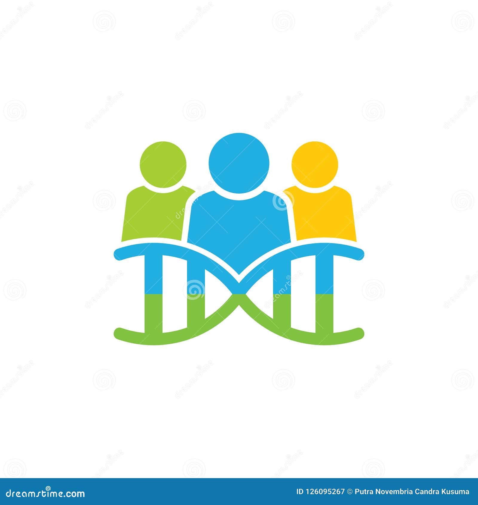 Dna Group Logo Icon Design stock vector. Illustration of abstract ...