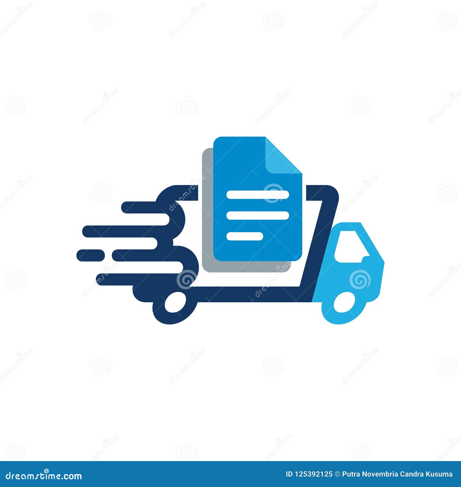Document Delivery Logo Icon Design Stock Vector - Illustration of idea ...