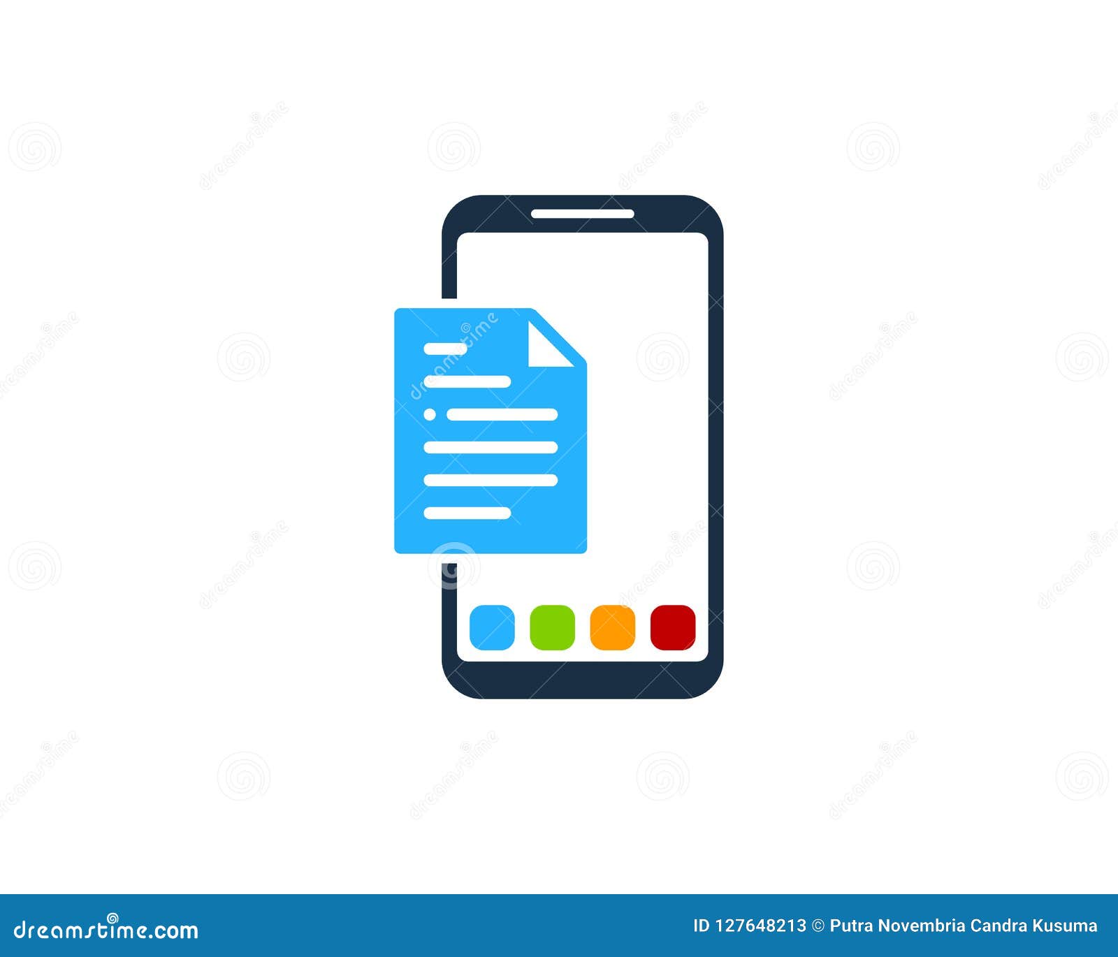 Document Smartphone Logo Icon Design Stock Vector - Illustration of ...