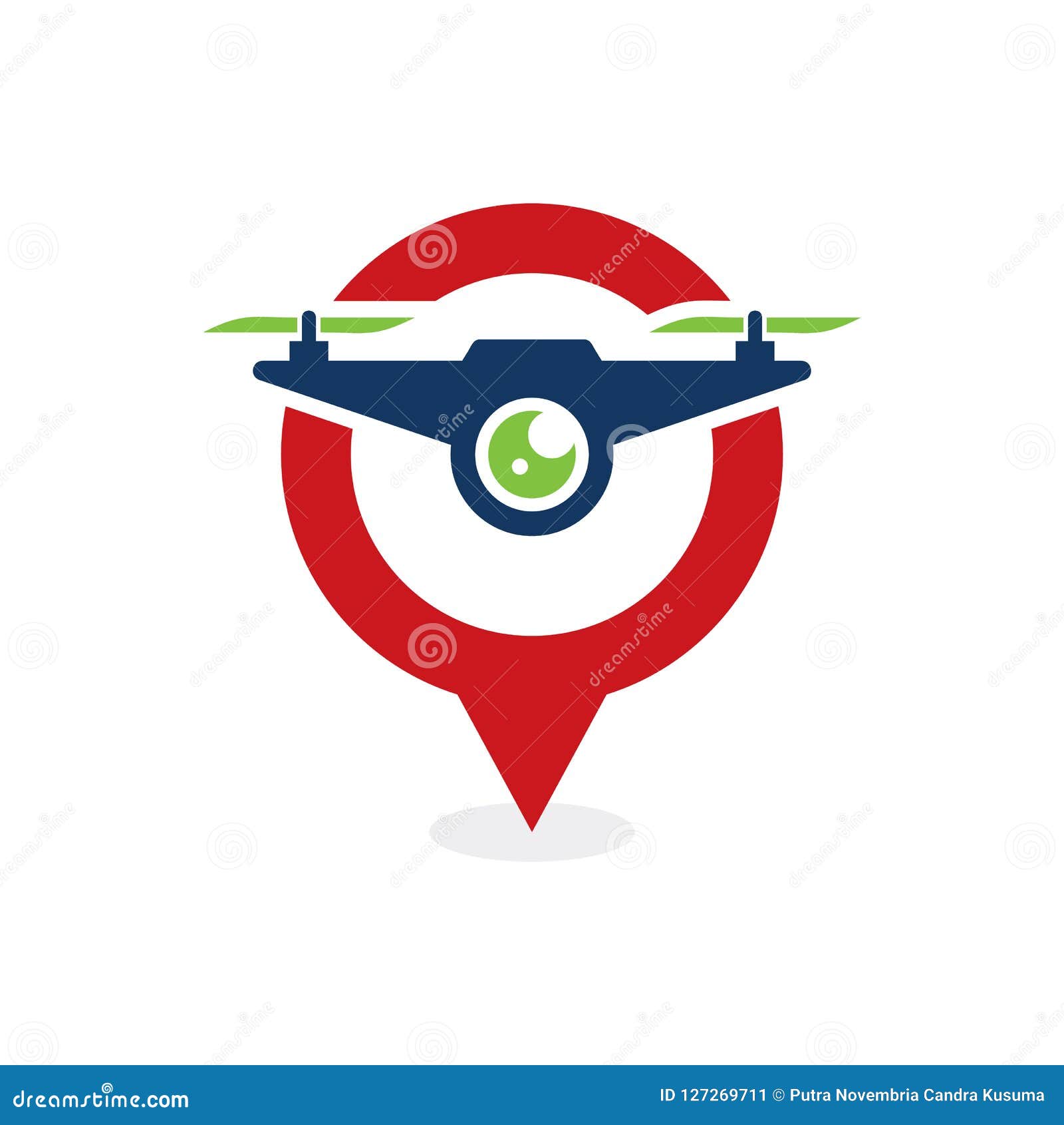 Drone Point Logo Icon Design Stock Vector - Illustration of point, logo ...