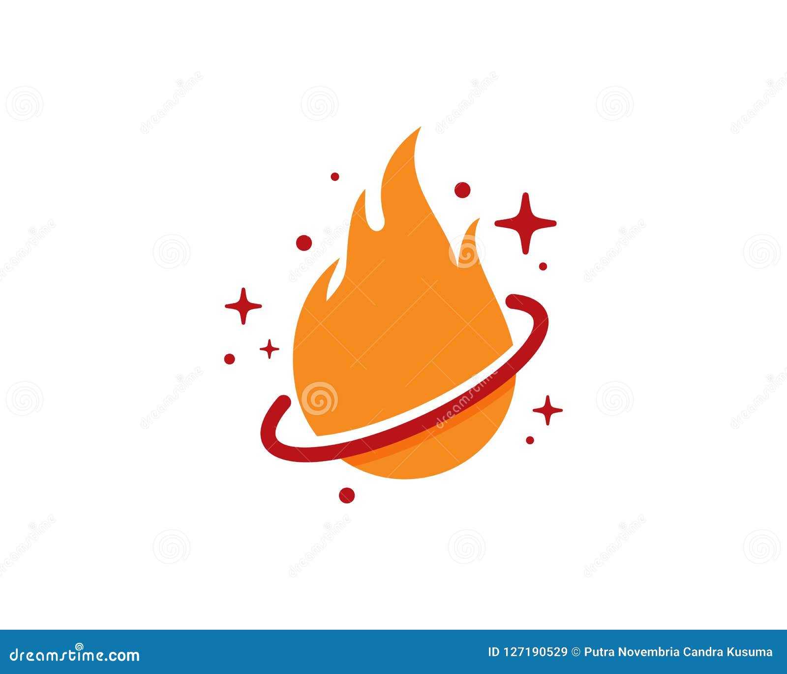 Fire Planet Logo Icon Design Stock Vector - Illustration of graphic ...