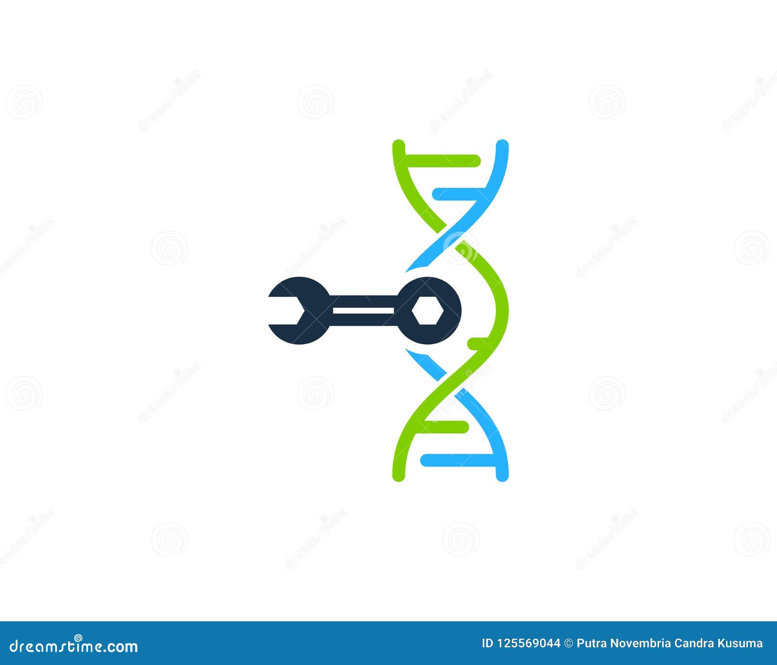 Fix Dna Logo Icon Design stock vector. Illustration of industry - 125569044