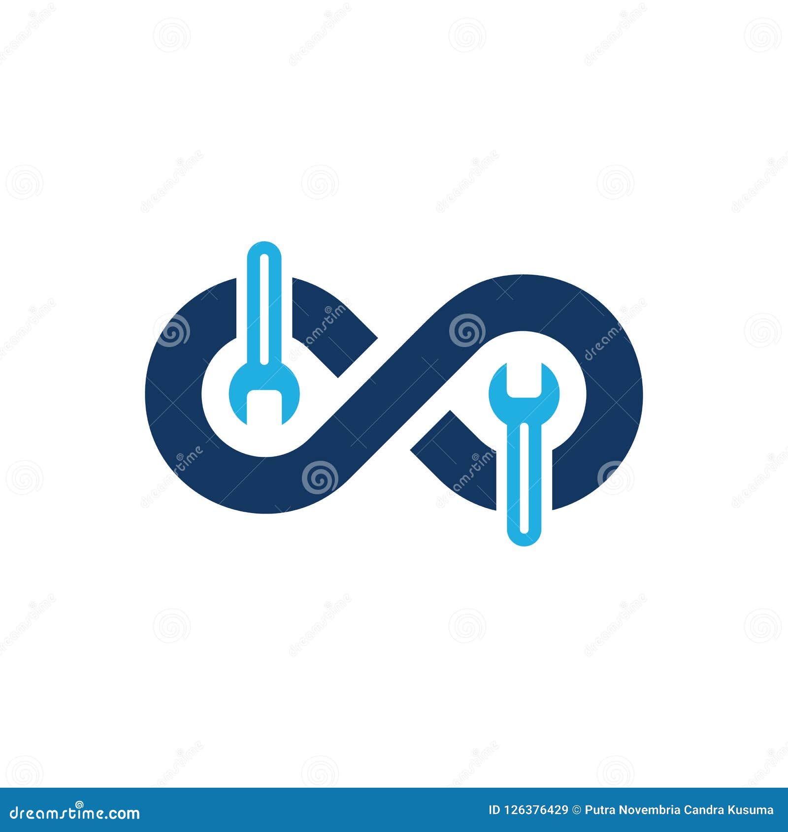 Fix Infinity Head Logo Icon Design Stock Vector - Illustration of icon ...