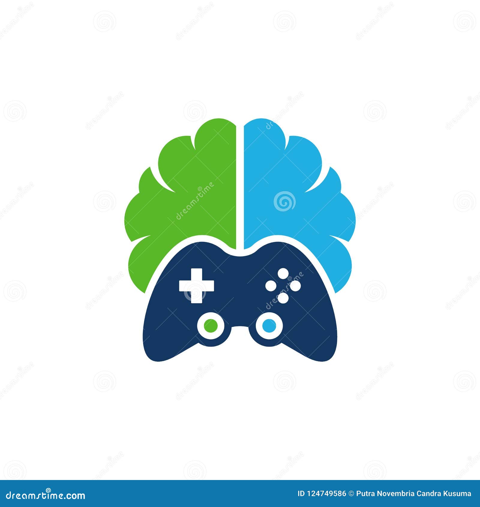 Game Brain Logo Icon Design Stock Vector - Illustration of genius, idea ...