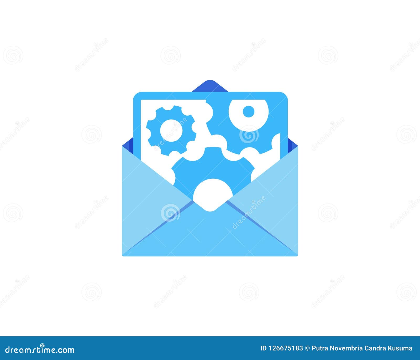 Gear Mail Logo Icon Design stock vector. Illustration of creative ...