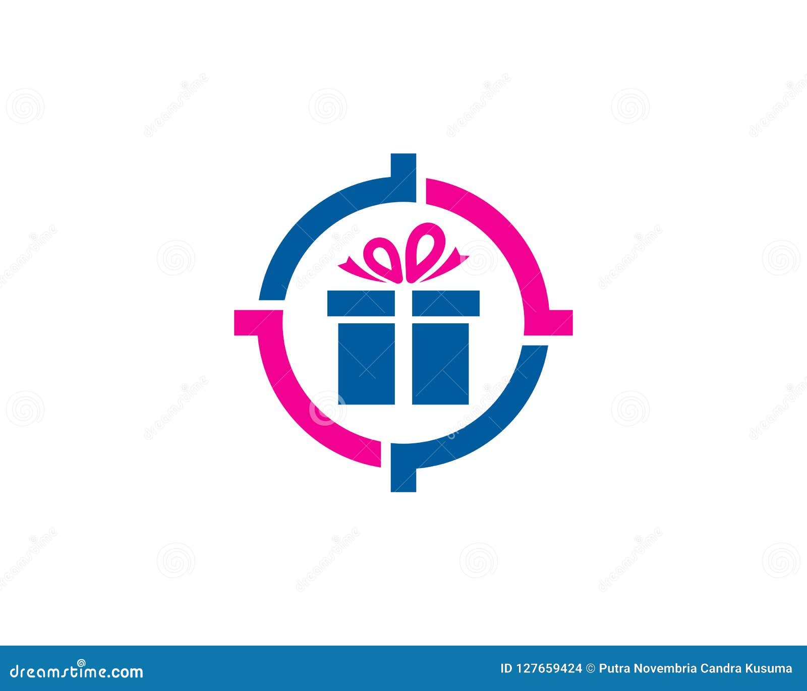 Gift Target Logo Icon Design Stock Vector - Illustration of branding ...